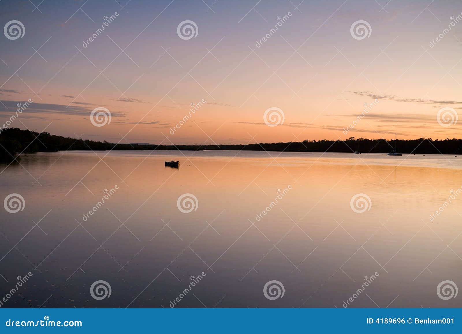 Calm Waters stock photo. Image of still, sunset, moored - 4189696