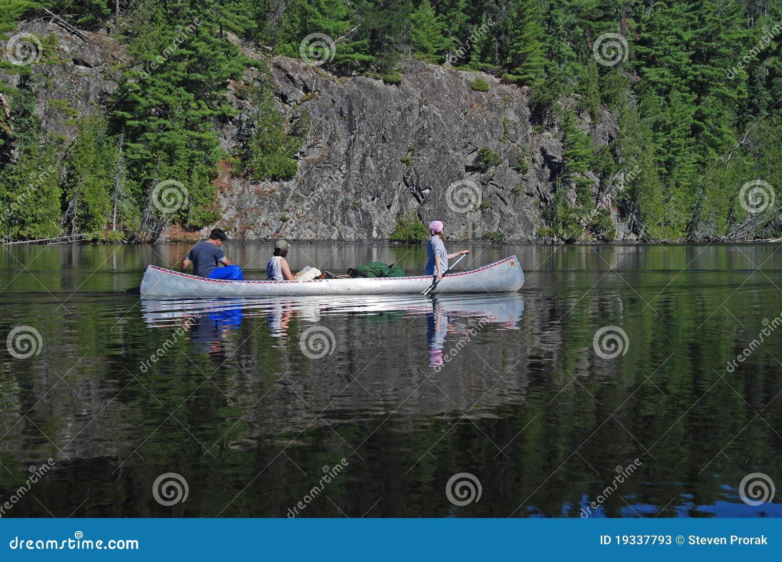 Calm Waters in Canoe Country Stock Image - Image of paddle, camp: 19337793