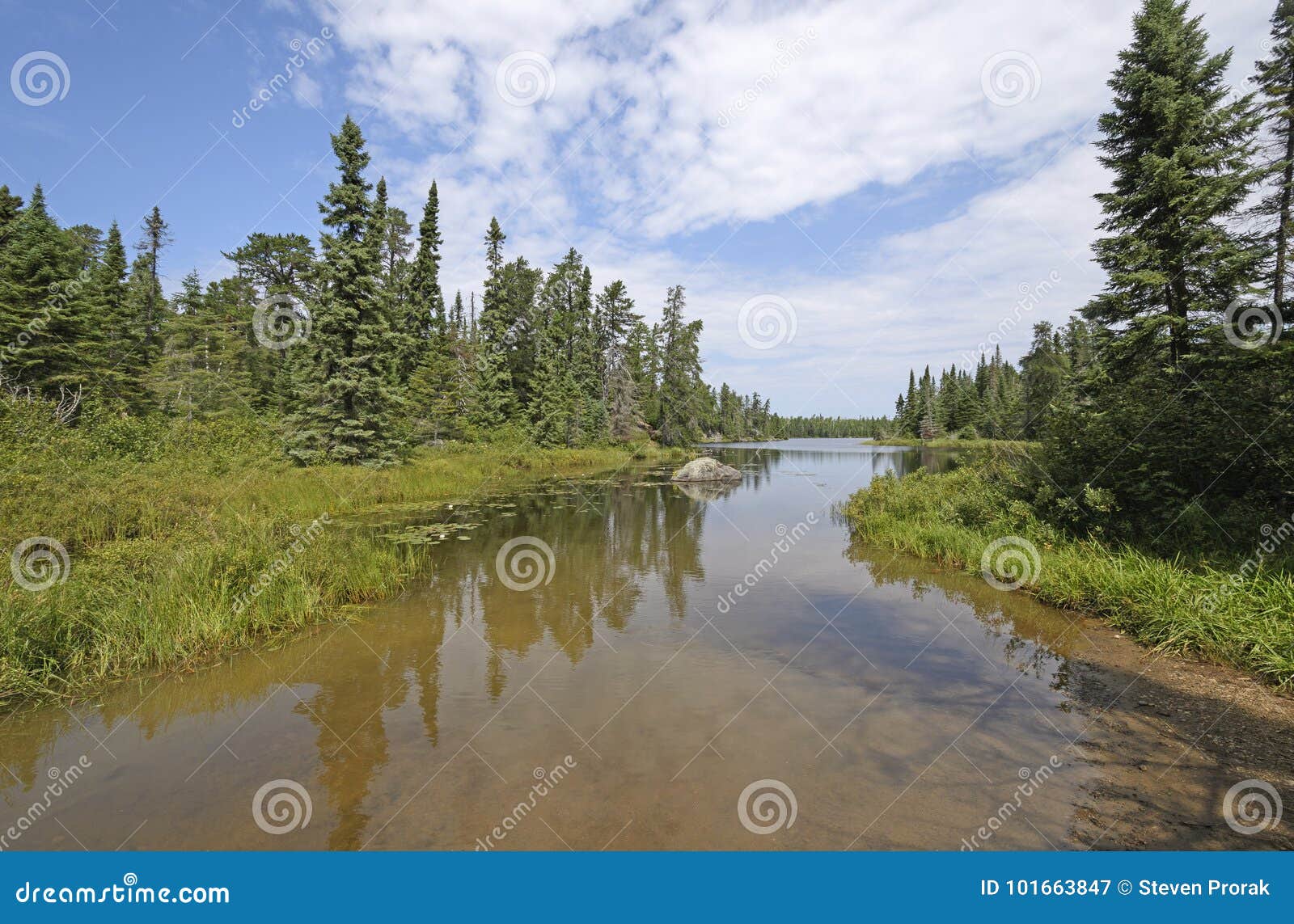 Calm Waters on a Quiet Inlet Stock Image - Image of landscape, serene ...