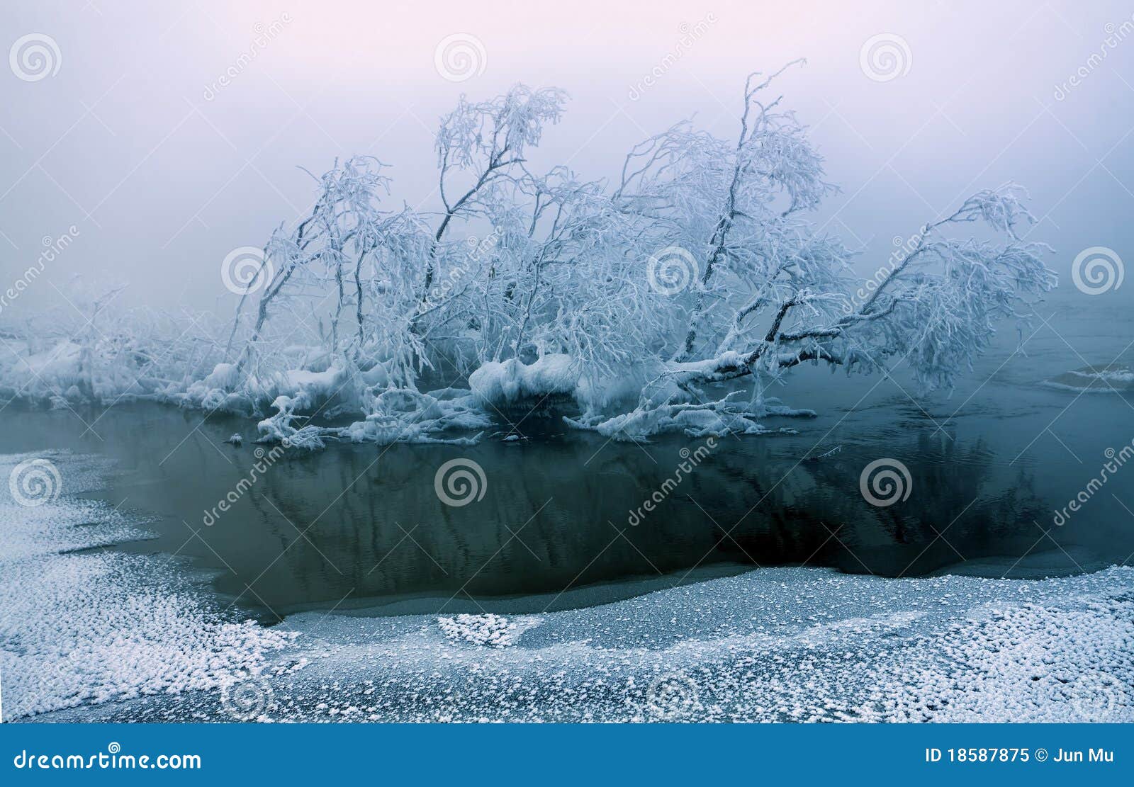 Calm winter landscape stock image. Image of peaceful - 18587875
