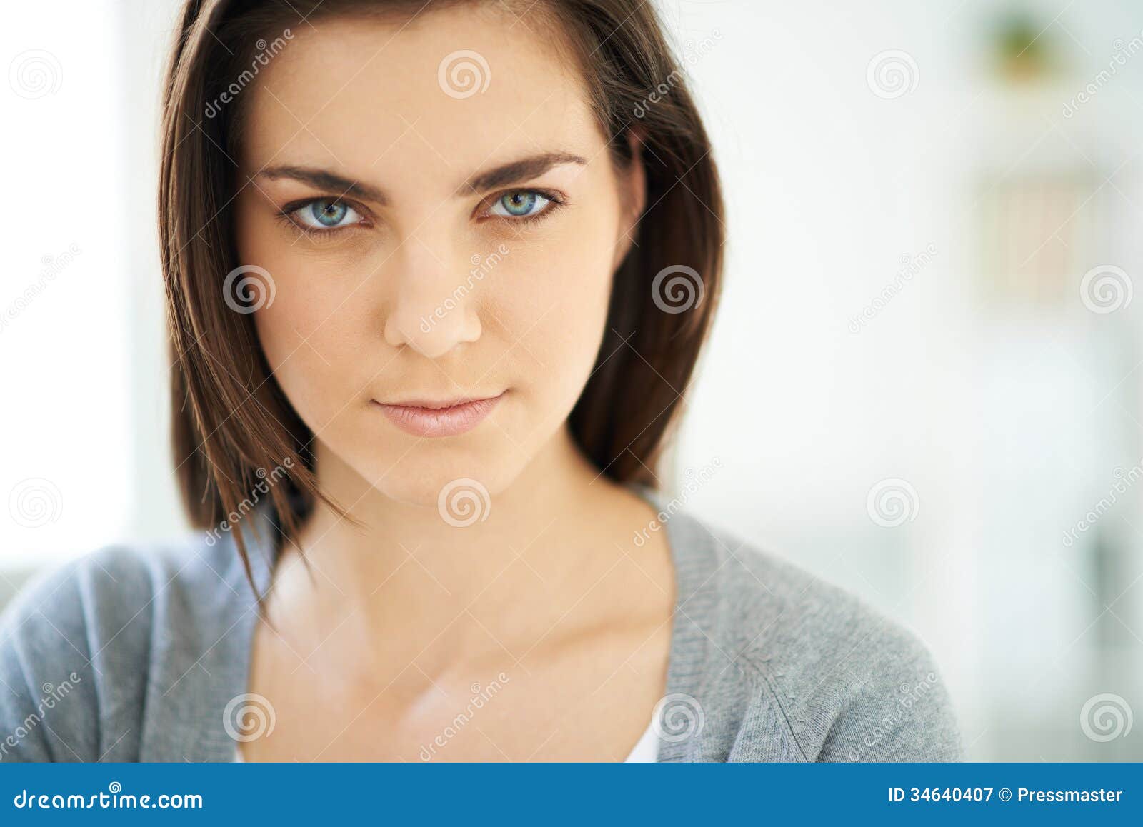 Calm woman stock image. Image of looking, adult, elegance - 34640407