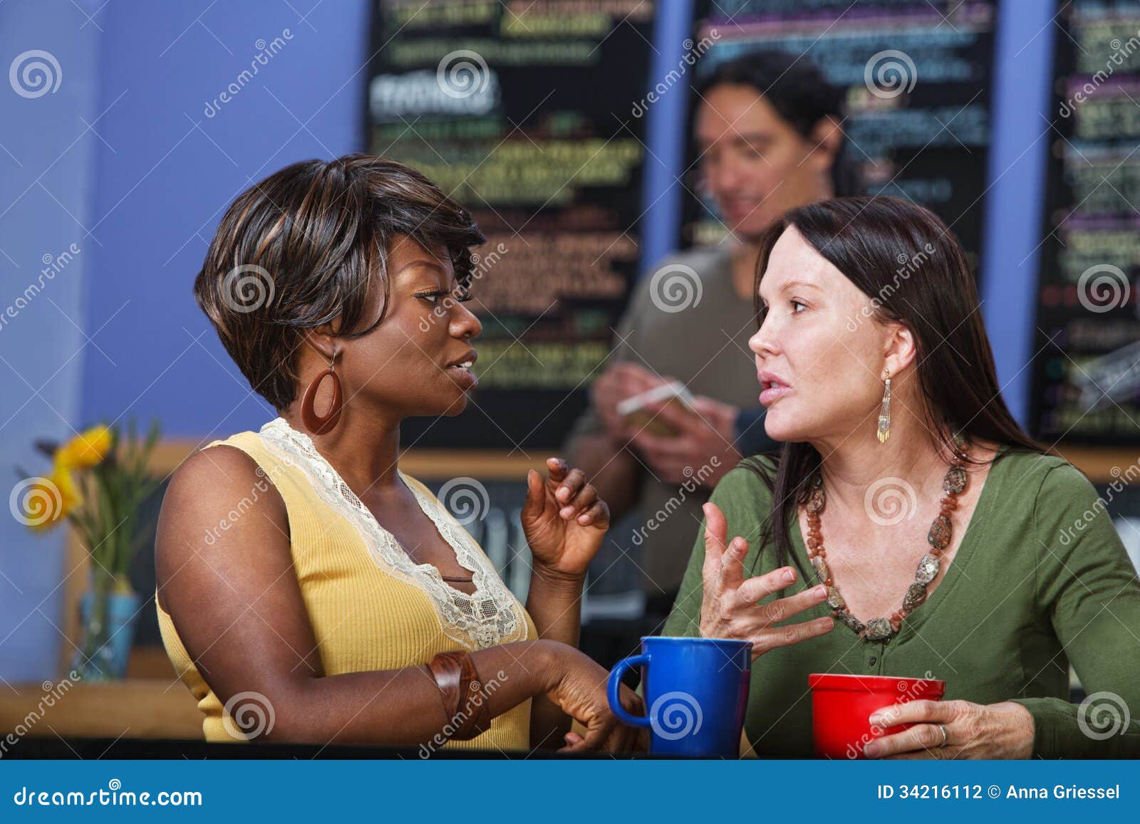 Calm Women in Conversation stock photo. Image of person - 34216112