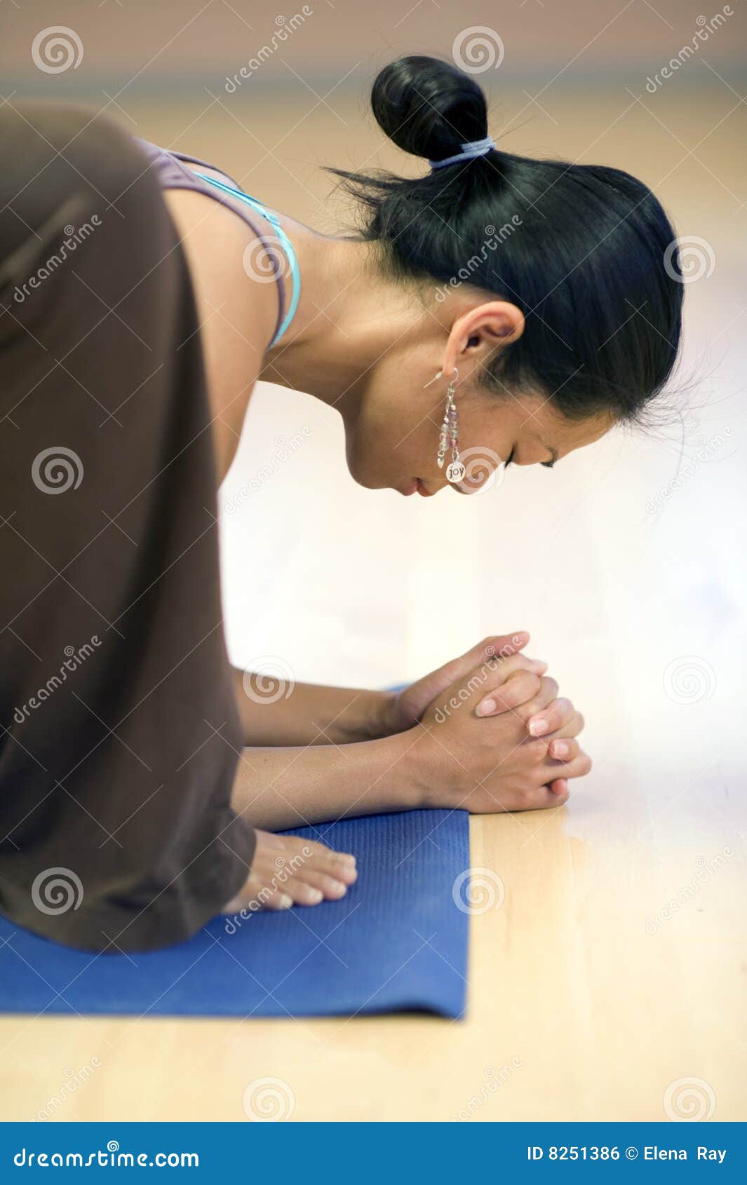 Calm Yogini stock photo. Image of prayer, peaceful, body - 8251386