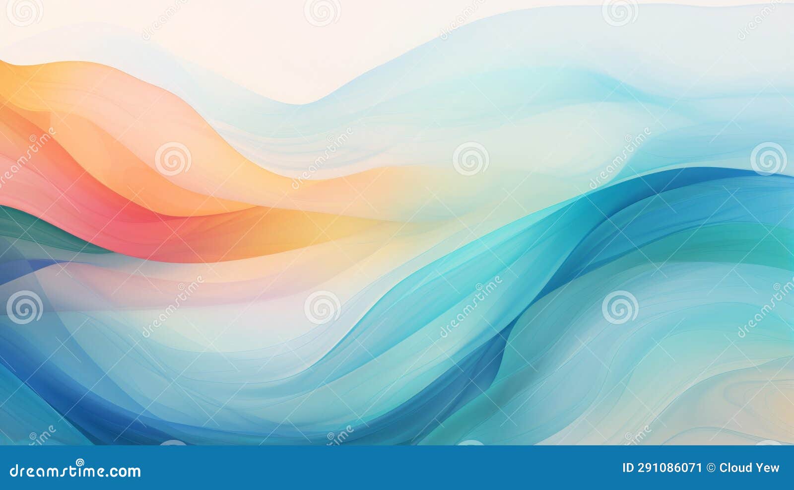 Calming Abstract Artwork Immerses in Aesthetics Stock Illustration ...