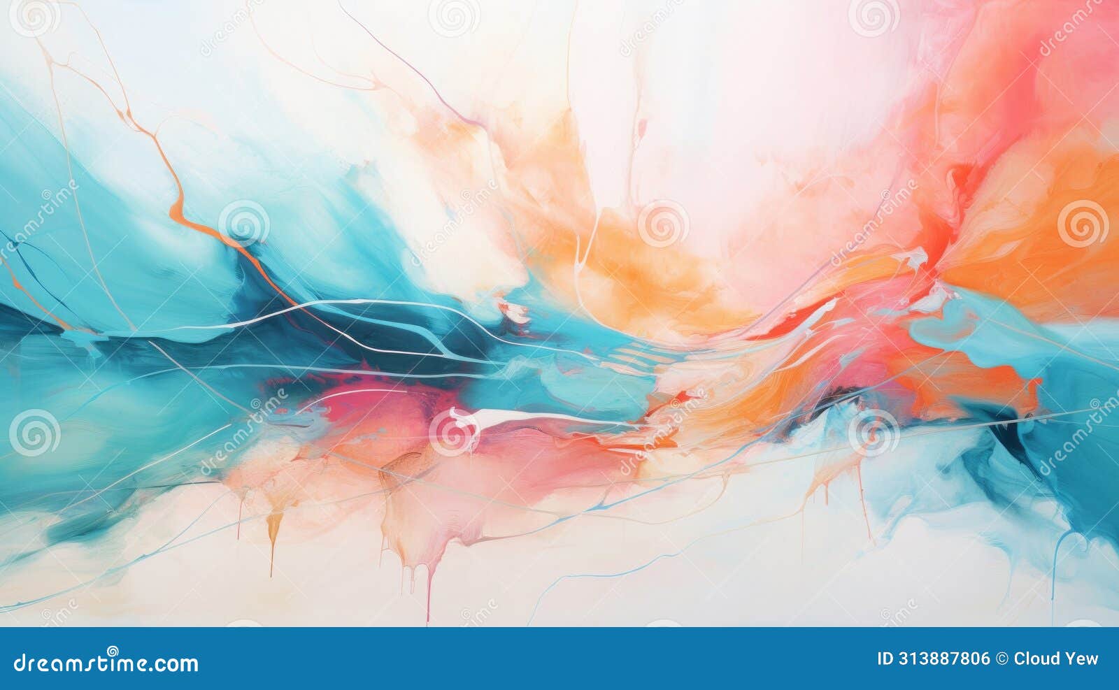 Calming Abstract Artwork Immerses in Aesthetics Stock Illustration ...