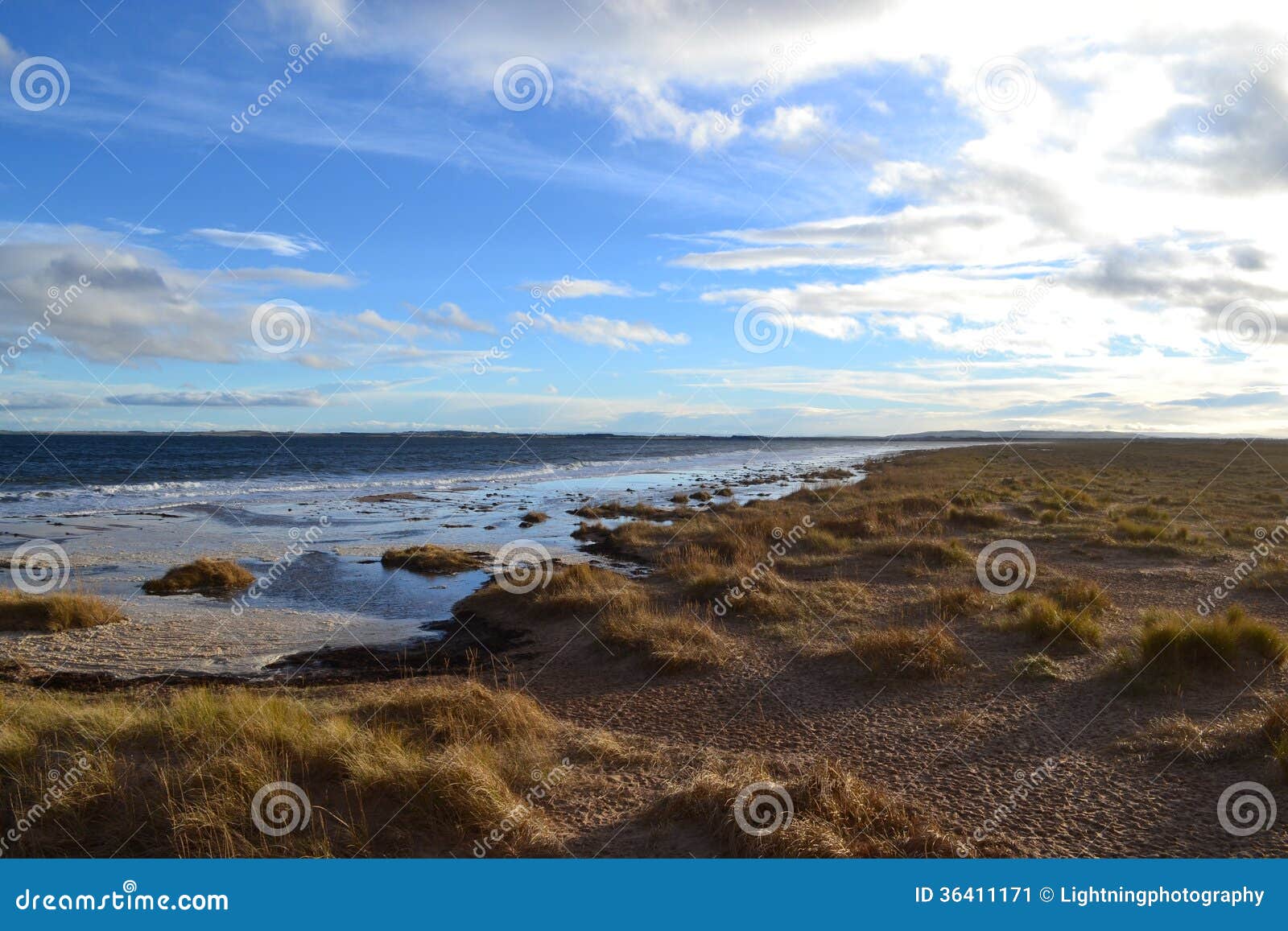 Calming Beach after Storm stock image. Image of water - 36411171