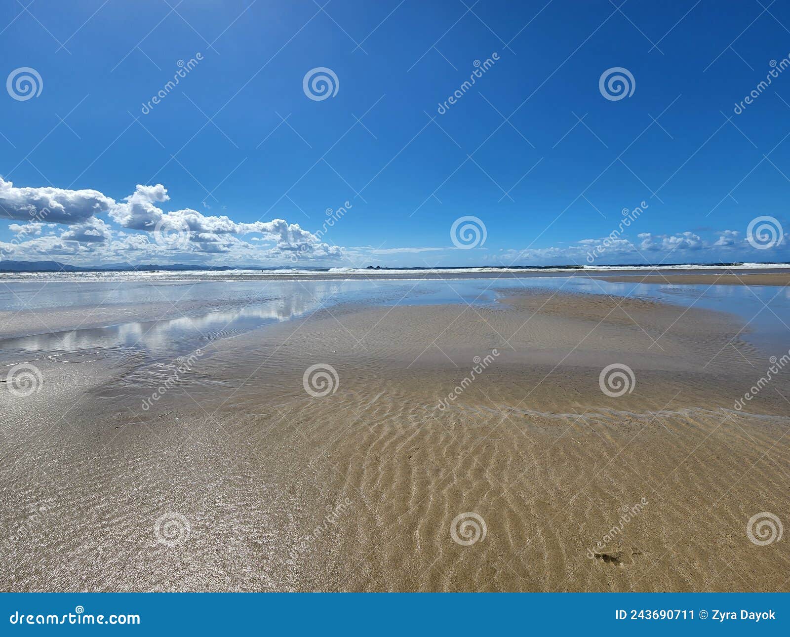 Calming beach views stock image. Image of seascape, cloud - 243690711