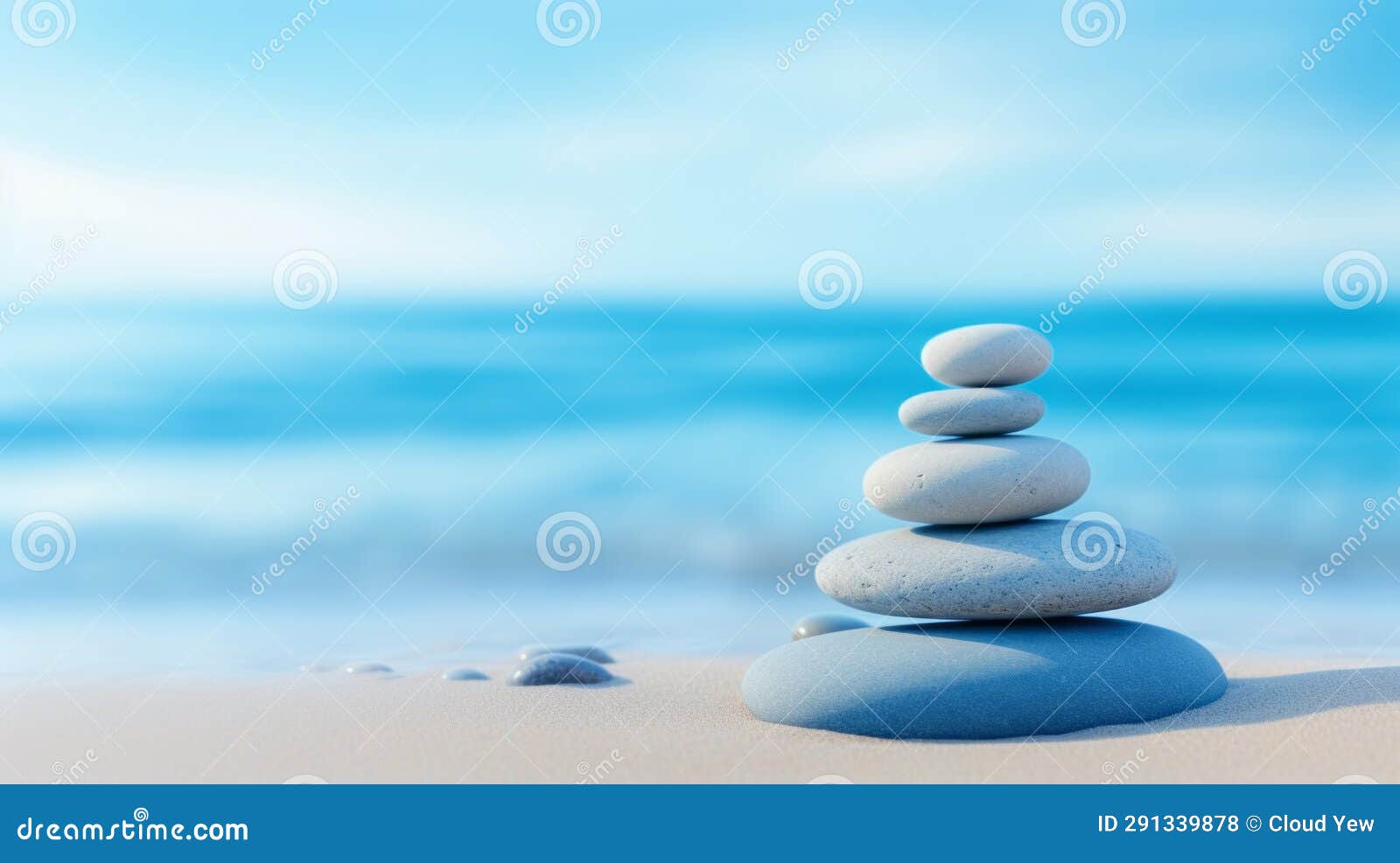 Calming Blue Background, Inducing Relaxation Stock Illustration ...