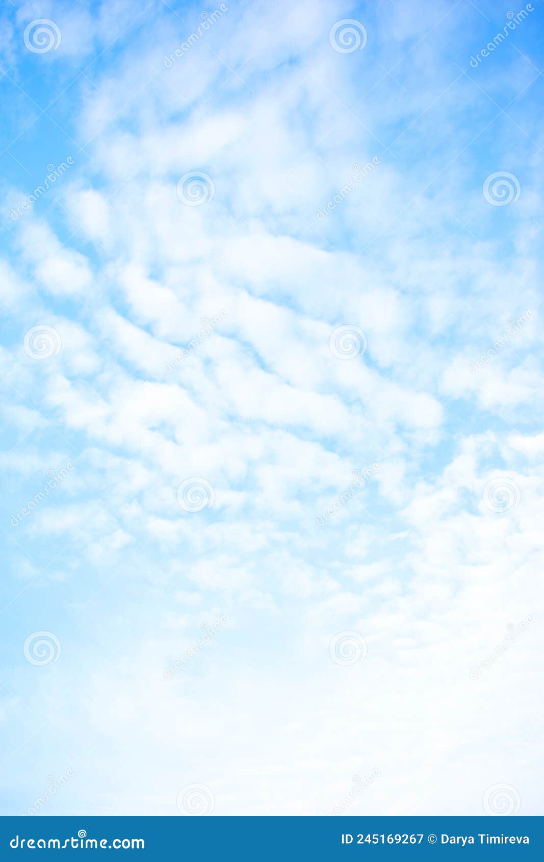 Calming Blue Sky and Clouds Stock Image - Image of daytime, cumulus ...