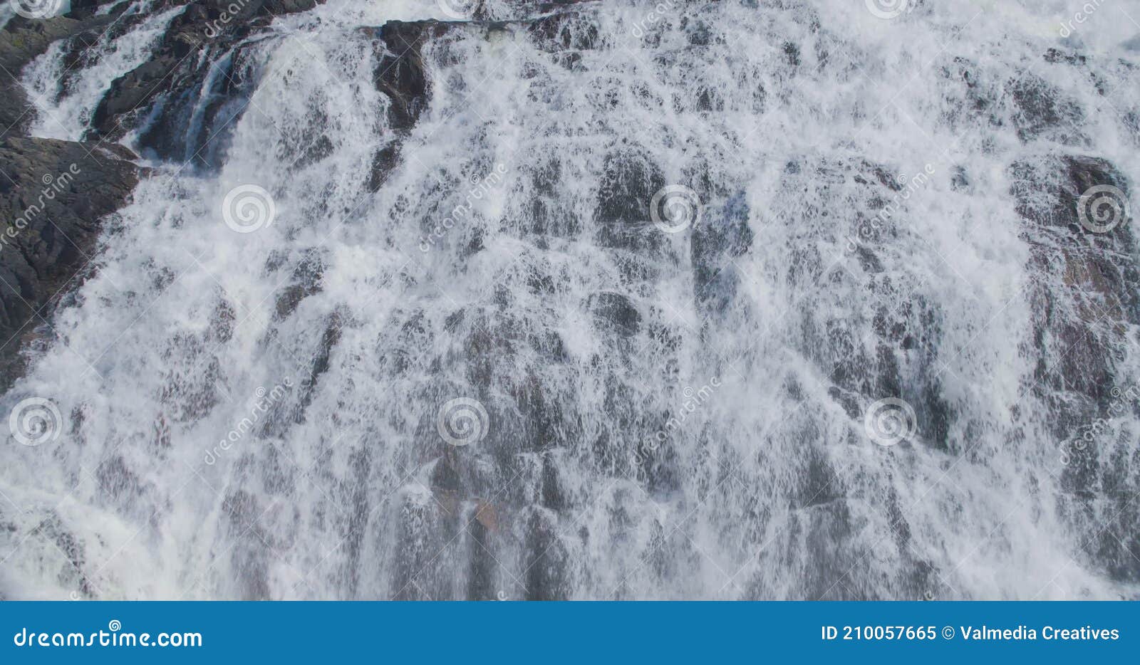 Calming Landscape of the Waterfall Stock Video - Video of panorama ...