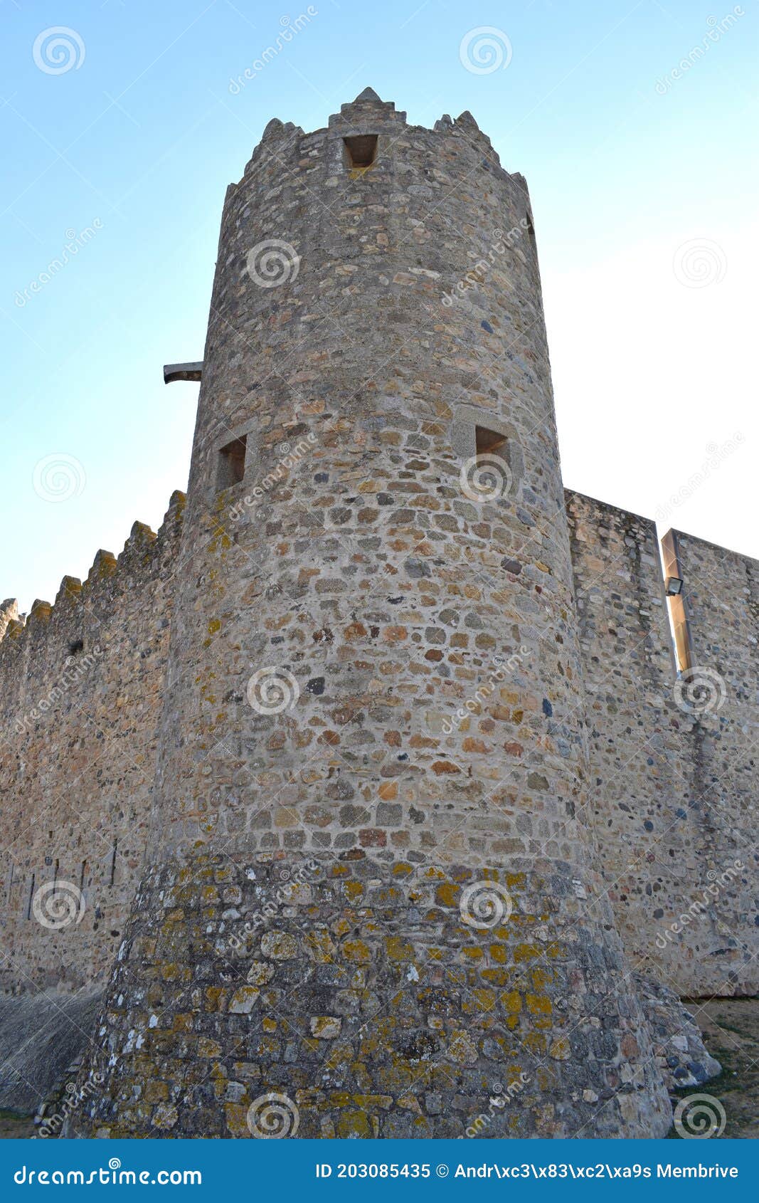 Calonge Castle, Gerona Catalonia Stock Image - Image of construction ...