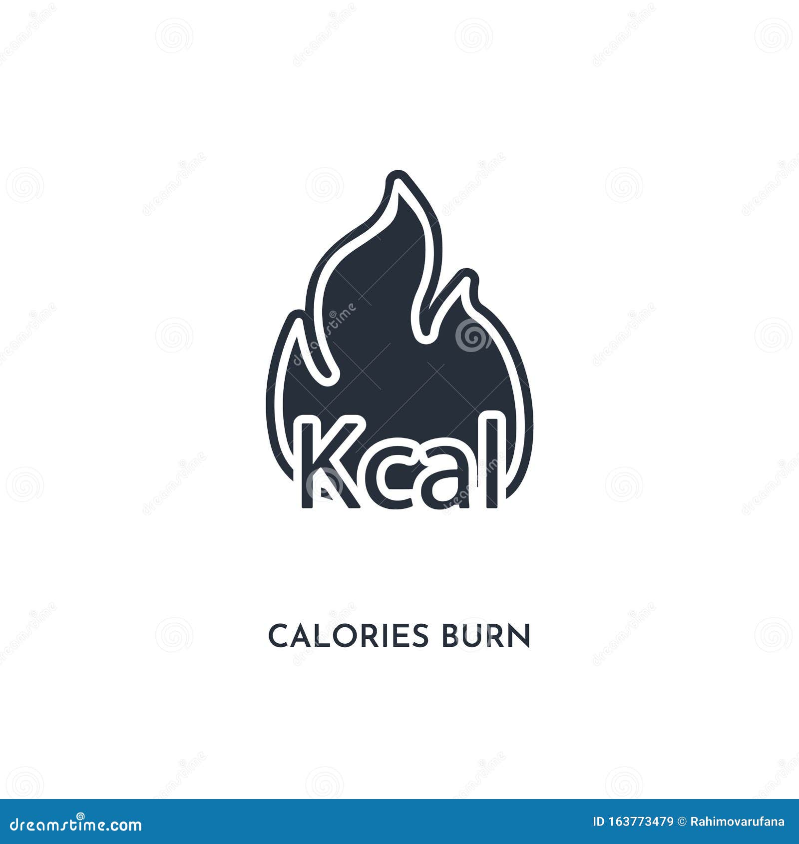 Calories Burn Outline Icon. Simple Linear Element Illustration ... Calories Burn Outline Icon. Simple Linear Element Illustration ...