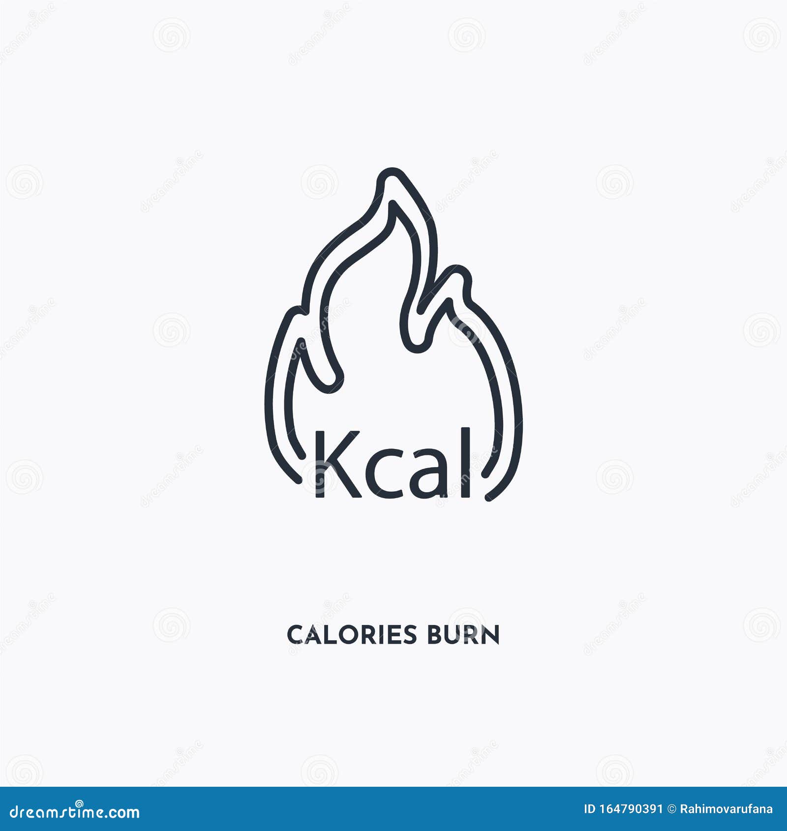 Calories Burn Outline Icon. Simple Linear Element Illustration ... Calories Burn Outline Icon. Simple Linear Element Illustration ...