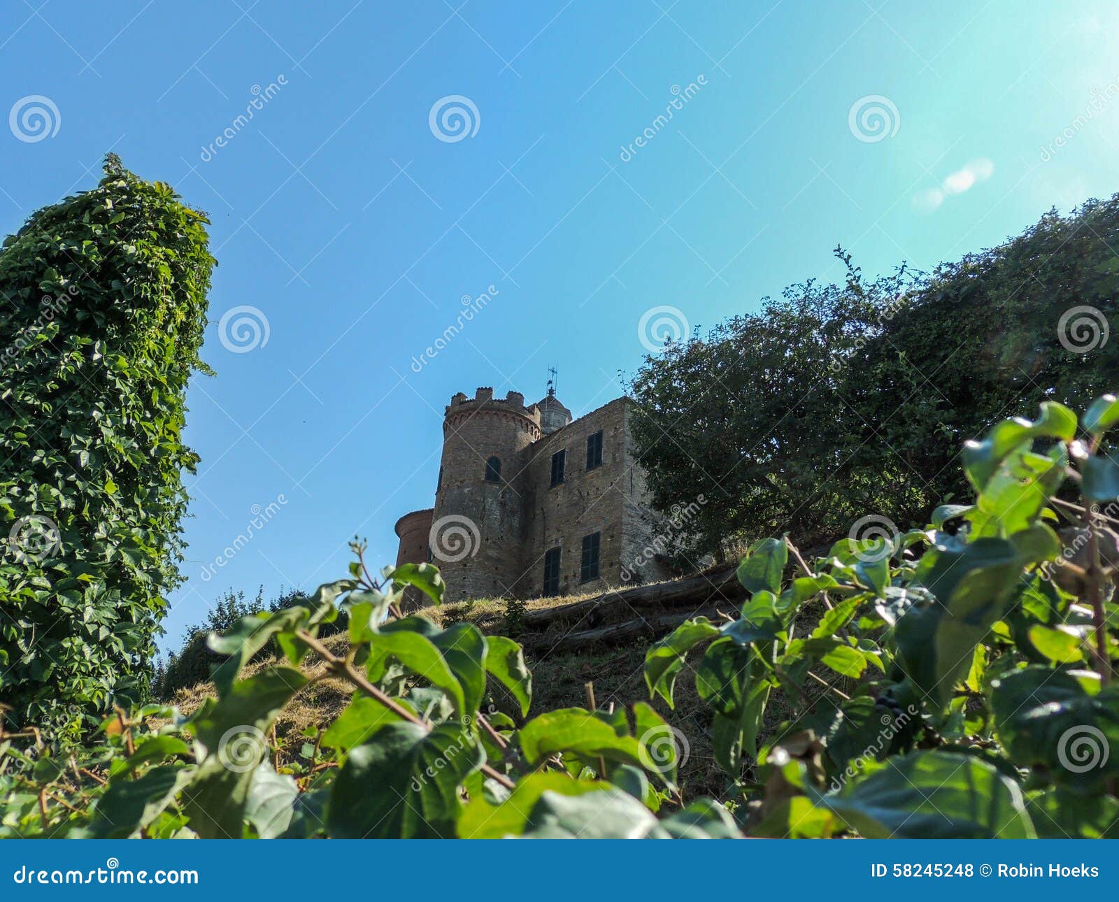 Calosso 2 stock photo. Image of europe, tower, castle - 58245248