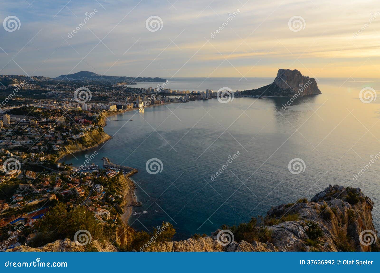 Calpe bay stock photo. Image of town, coast, ocean, calpe - 37636992