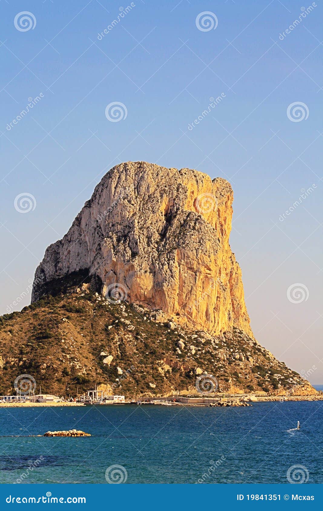 Calpe, Penon de Ifach stock image. Image of calpe, marinade - 19841351