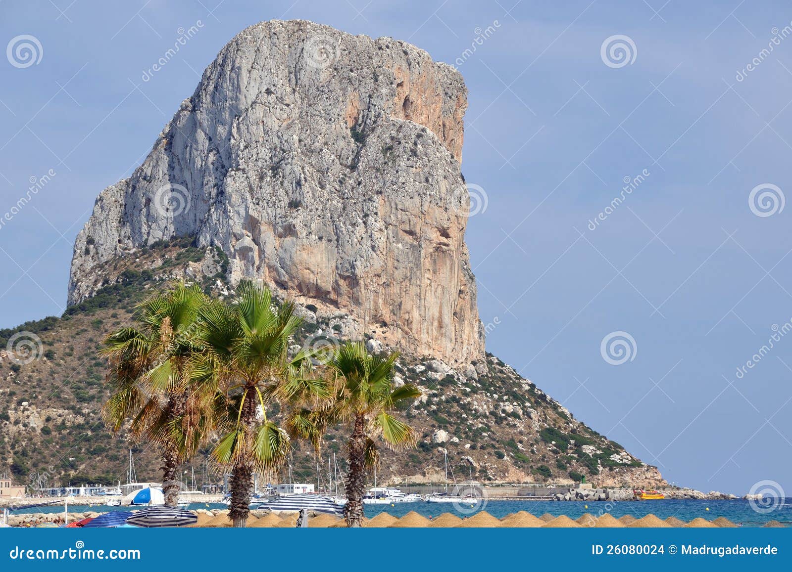 Calpe and the Penon De Ifach Stock Photo - Image of calpe, office: 26080024