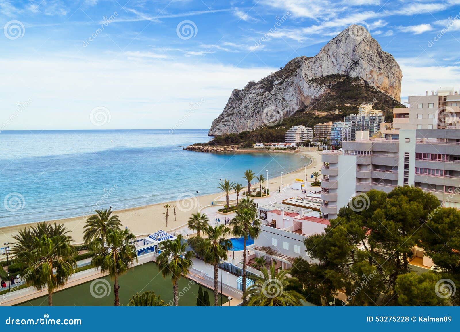 Calpe - Penon de Ifach photo stock. Image du roche, arénacé - 53275228