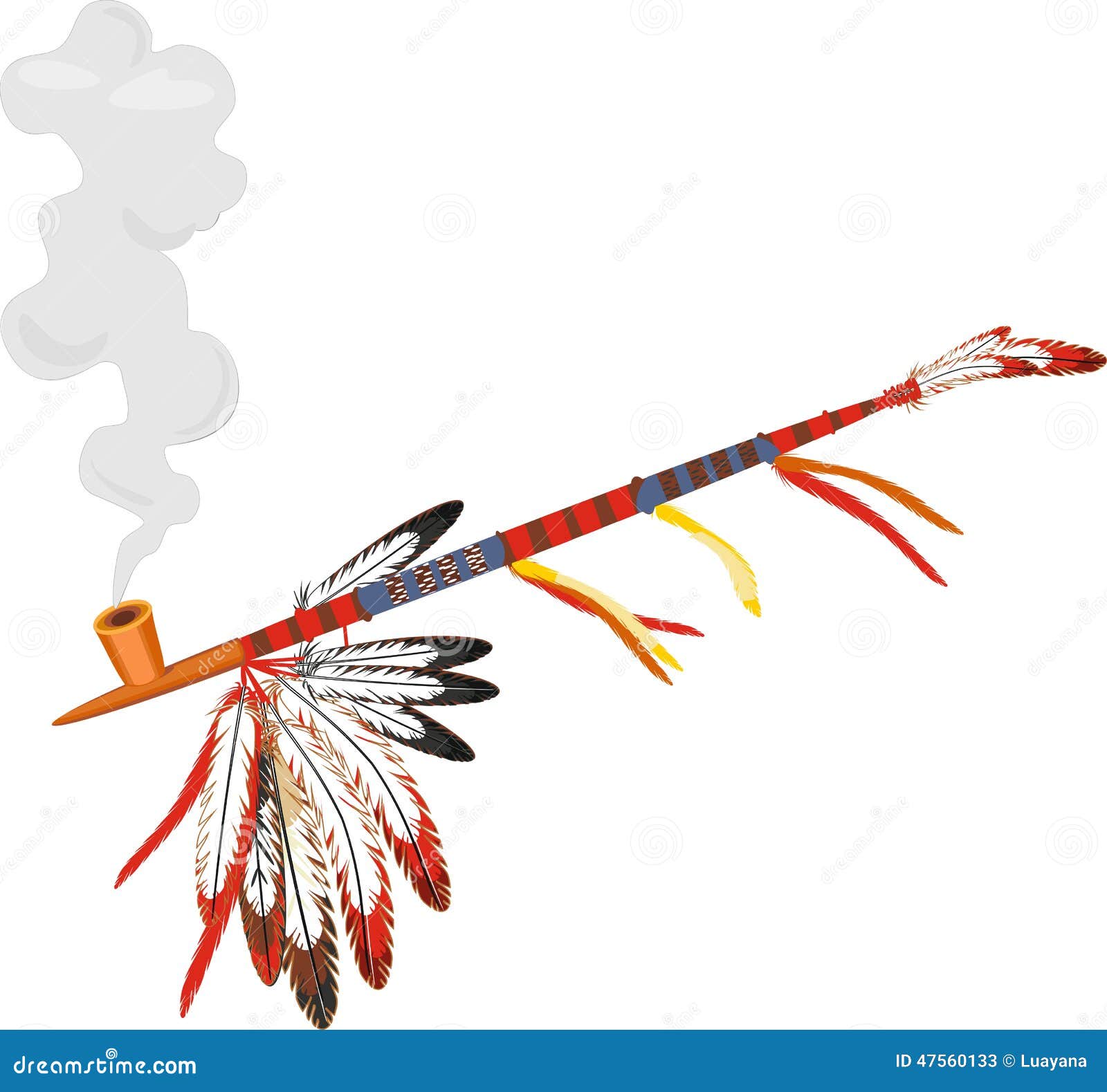 Calumet stock vector. Illustration of indian, tobacco - 47560133
