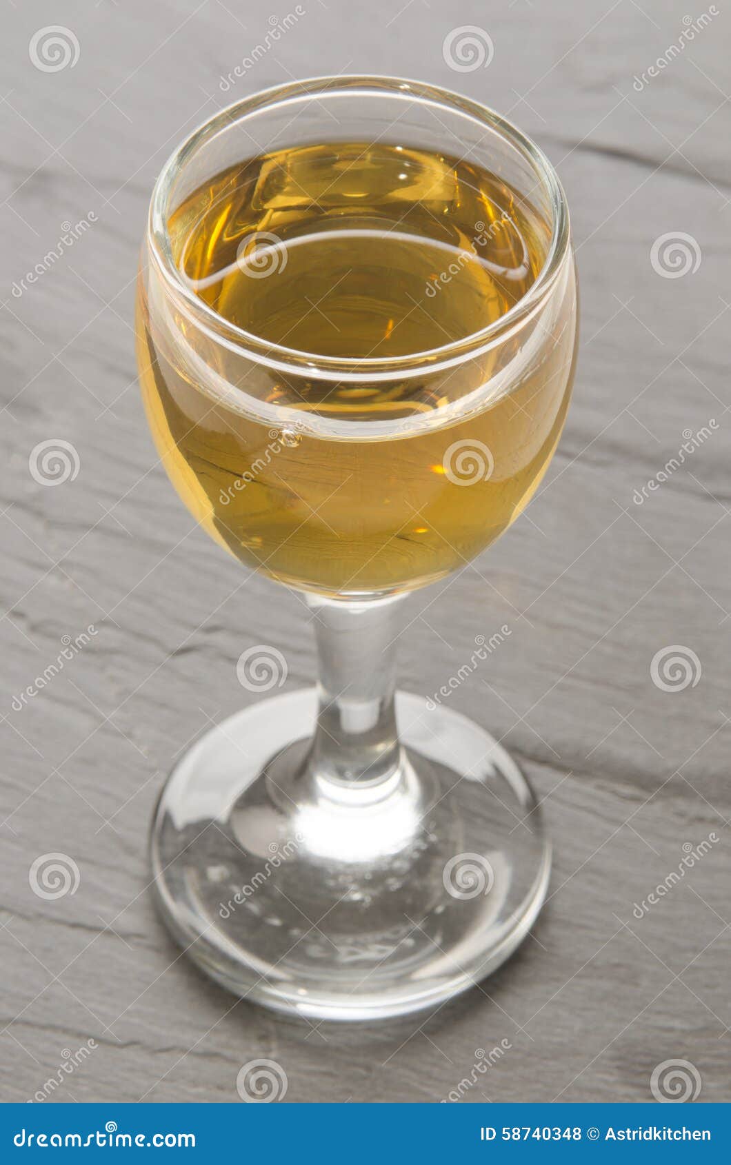 Calvados in a Glass on Grey Slate Stock Photo - Image of served ...