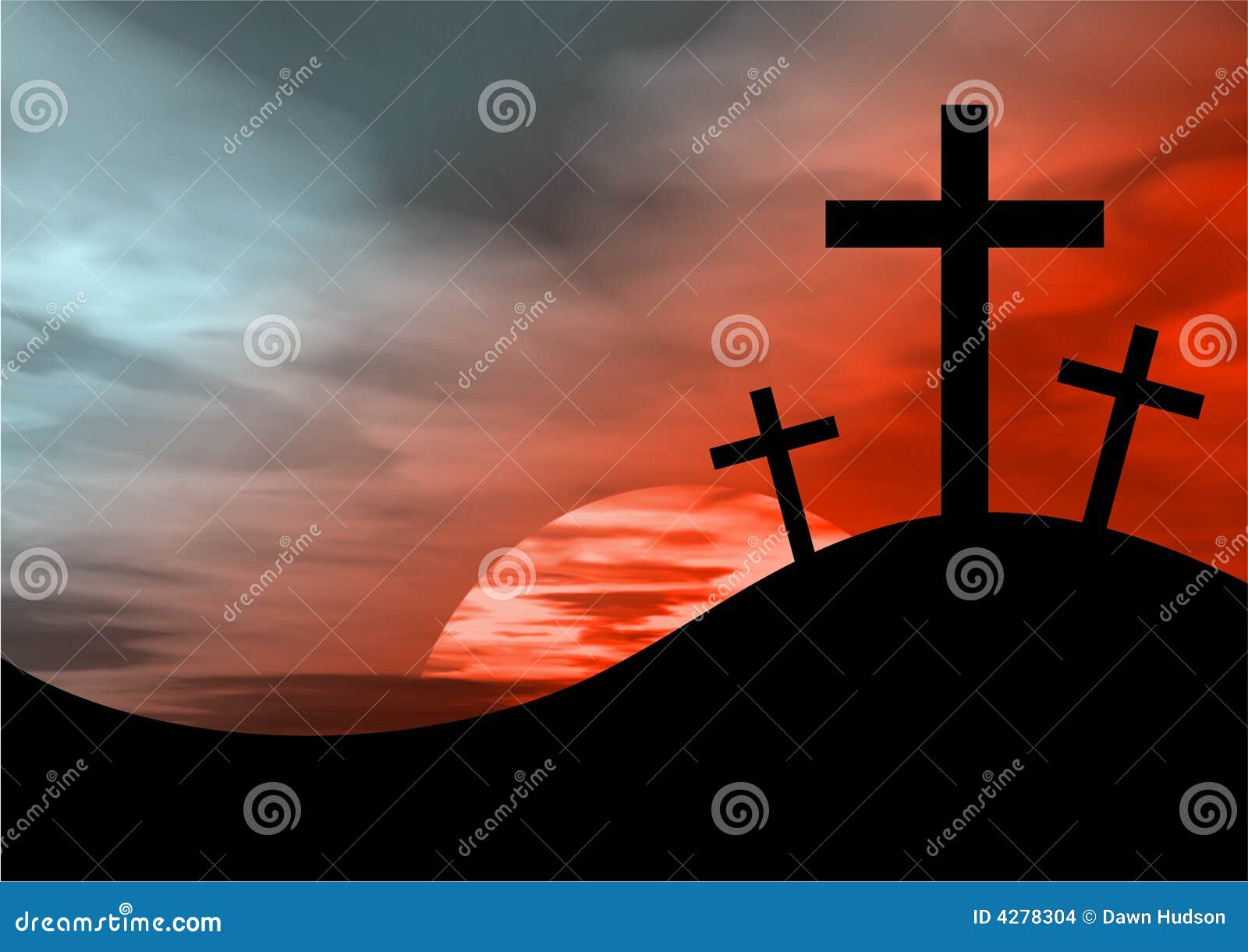 Calvary stock illustration. Illustration of outdoors, religious - 4278304