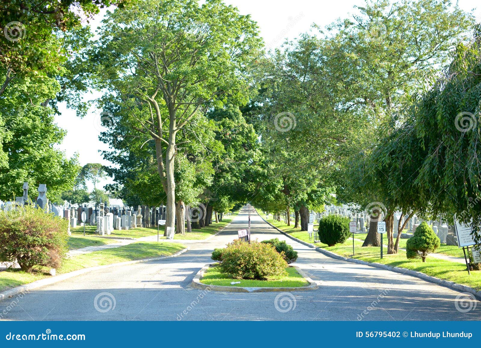Calvary Cemetery stock photo. Image of graveyard, queens - 56795402