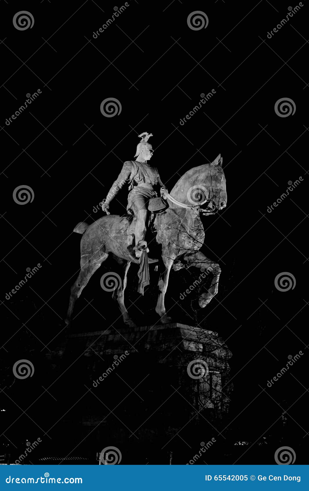 The calvary in the night stock image. Image of knight - 65542005