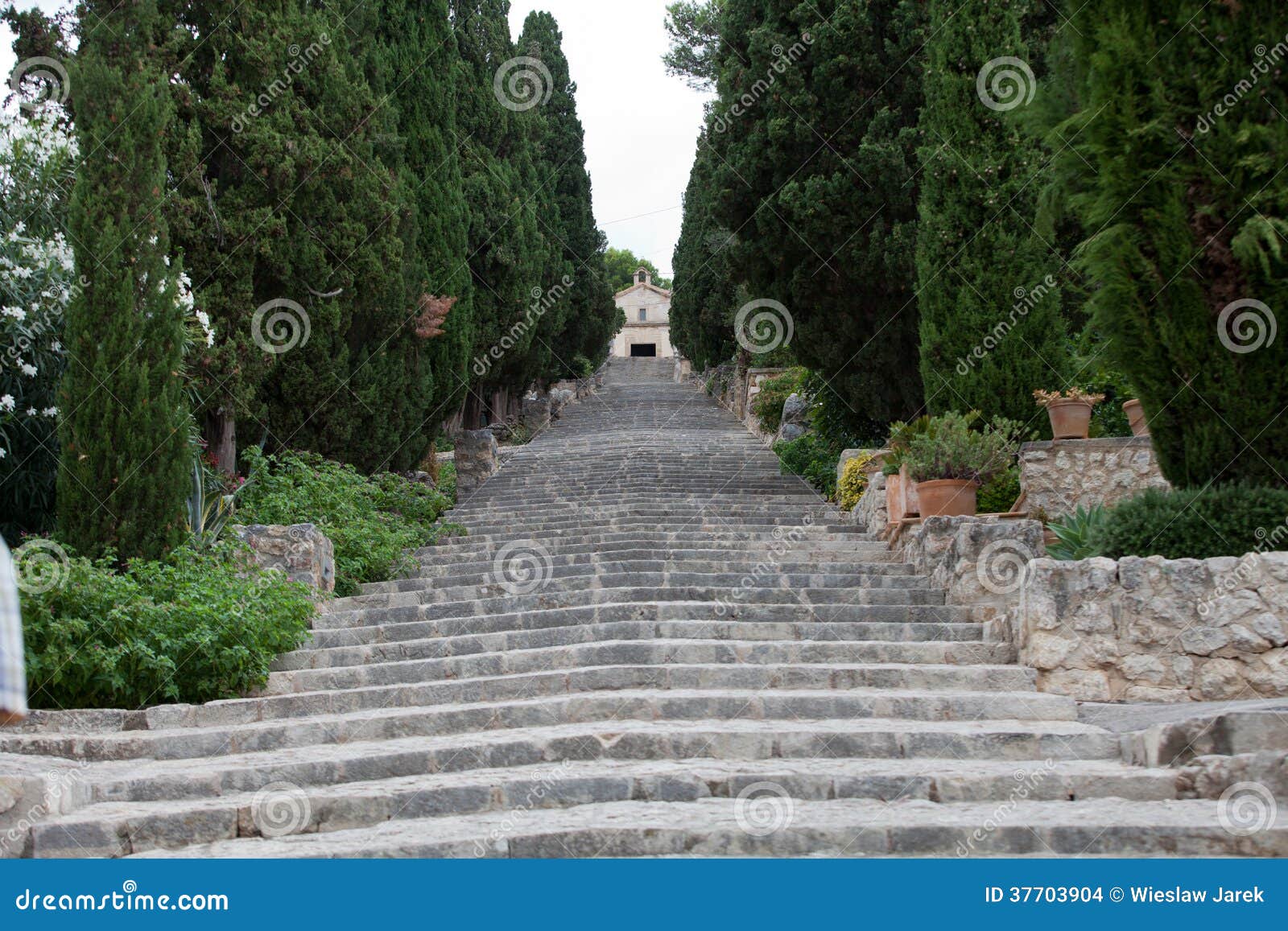 Calvary Steps at Pollensa stock photo. Image of long - 37703904