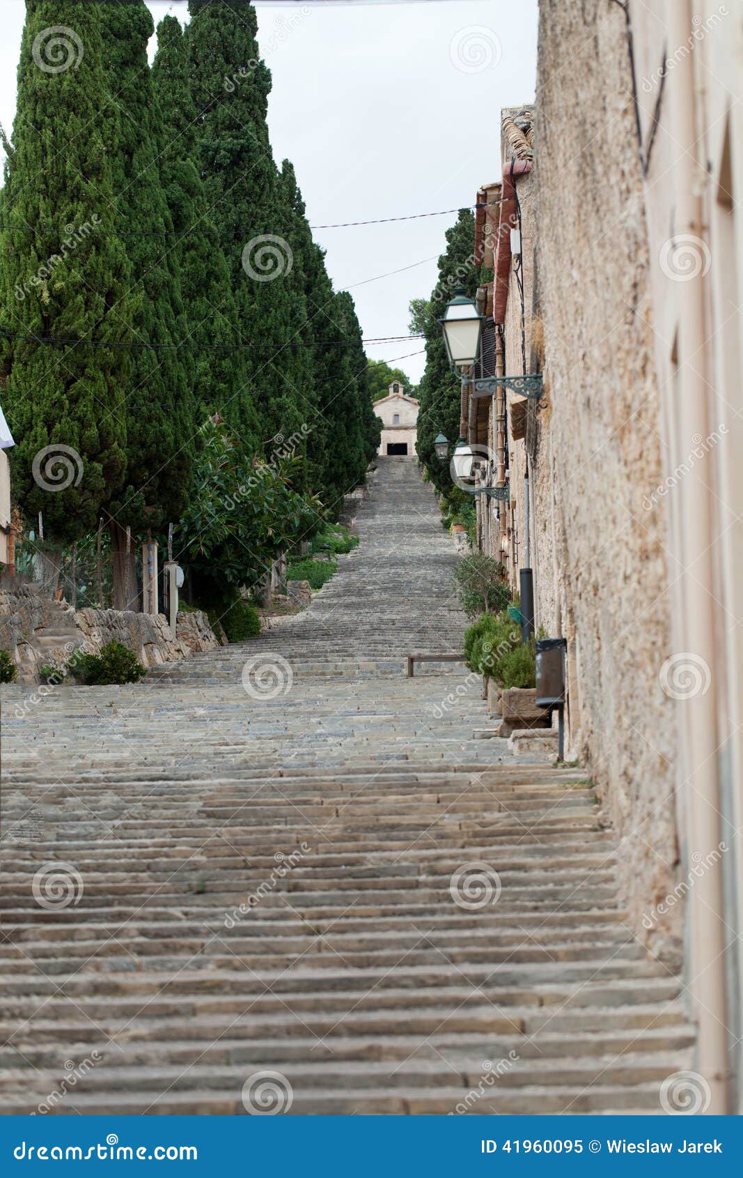 Calvary Steps at Pollensa, stock image. Image of step - 41960095
