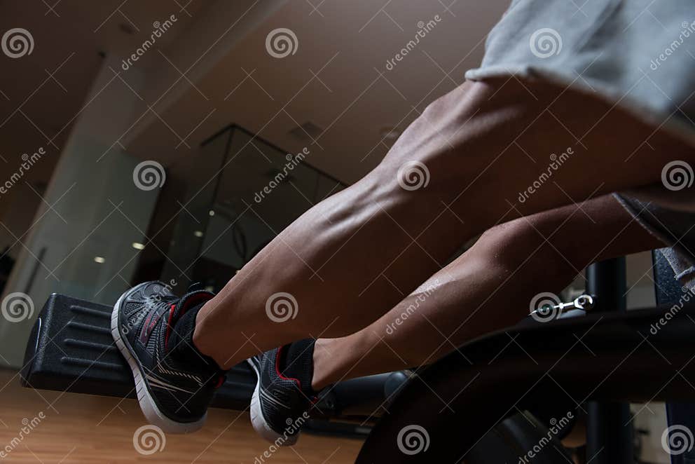 Calves Exercise stock image. Image of male, muscle, handsome - 71101027