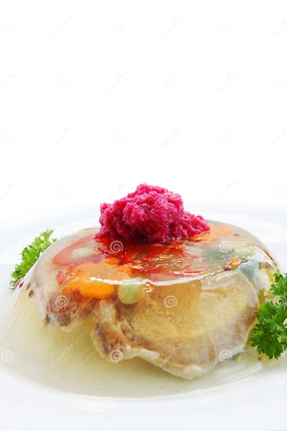 Calves-foot on white stock image. Image of dish, foot - 24062921