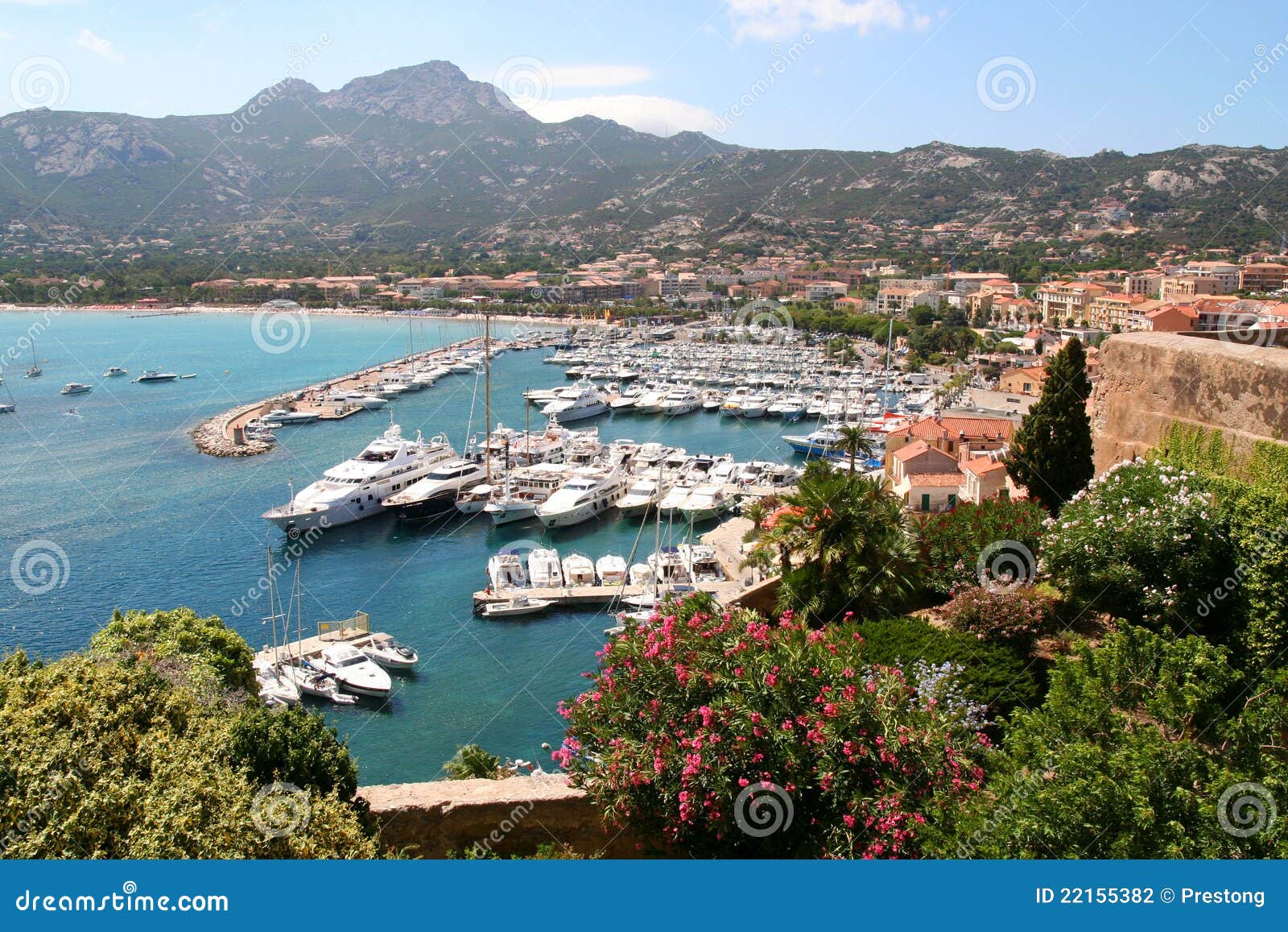 Calvi Marina. stock photo. Image of yachts, calvi, coastal - 22155382