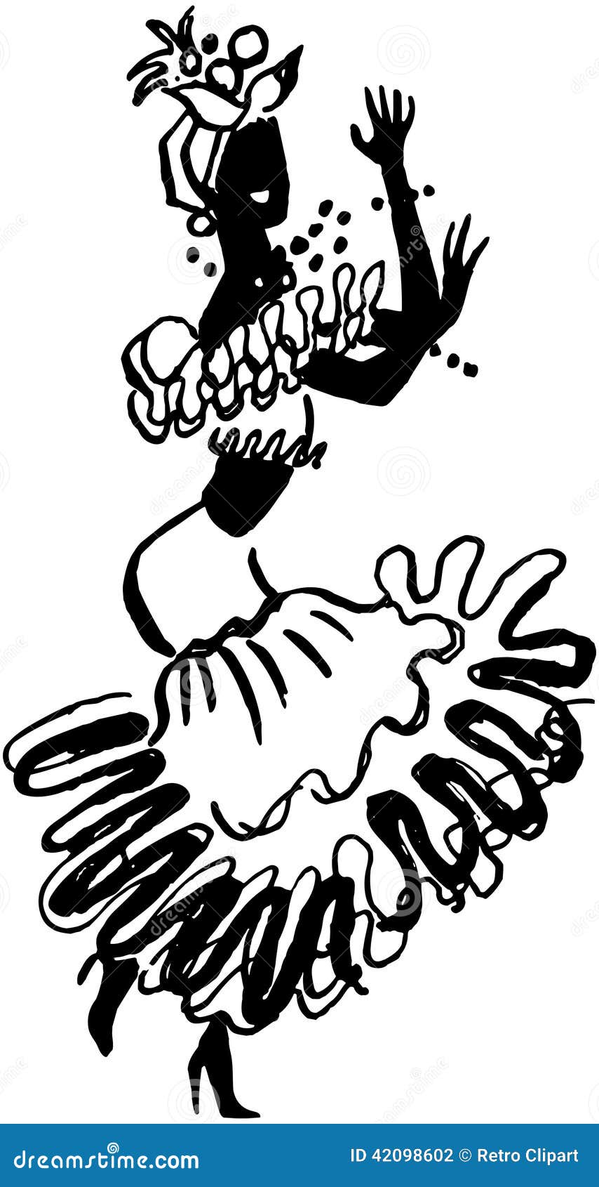 Calypso Dancer ilustración del vector. Ilustración de africano - 42098602