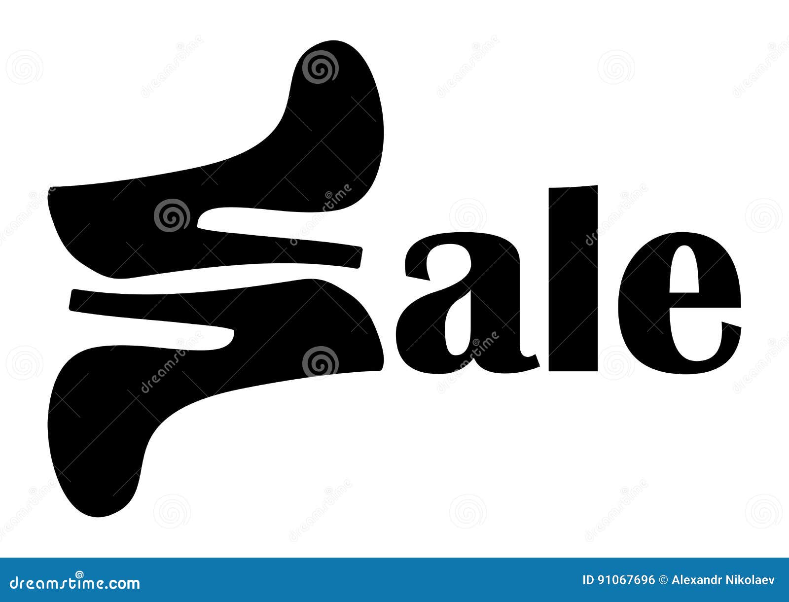 Calza El Logotipo De La Venta Ilustración del Vector - Ilustración de ...