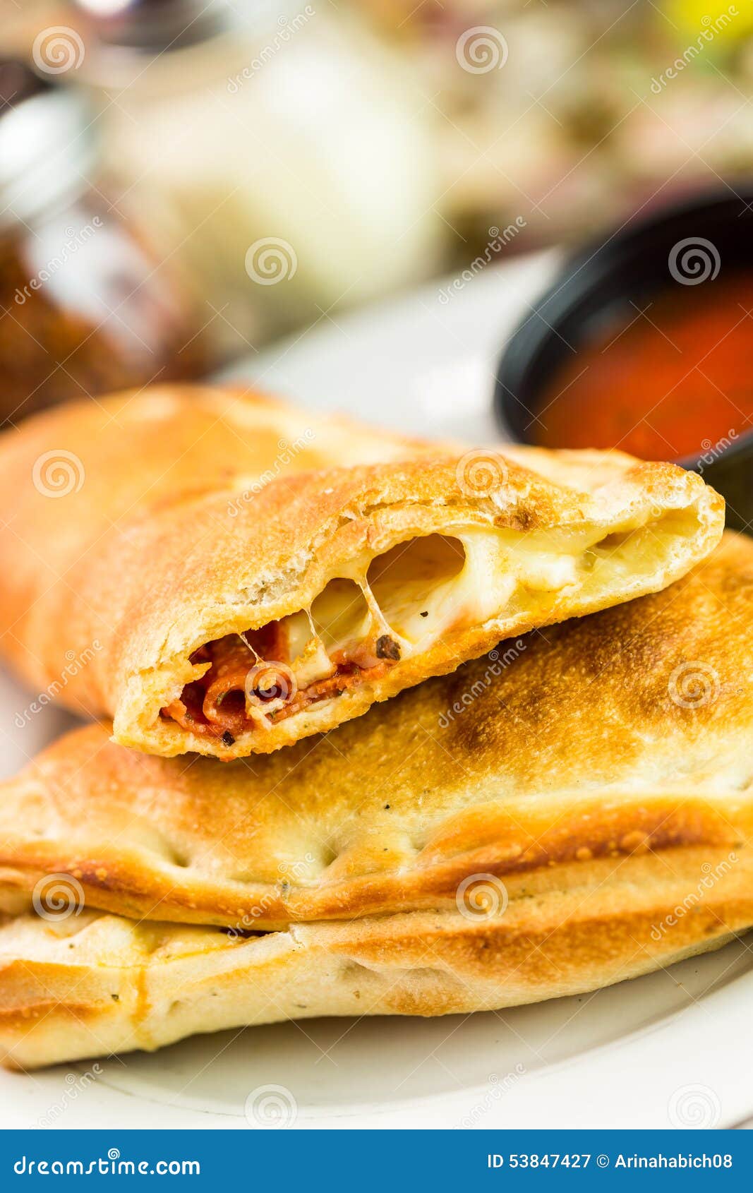 Calzone stock image. Image of culture, food, ethnic, restaurant - 53847427