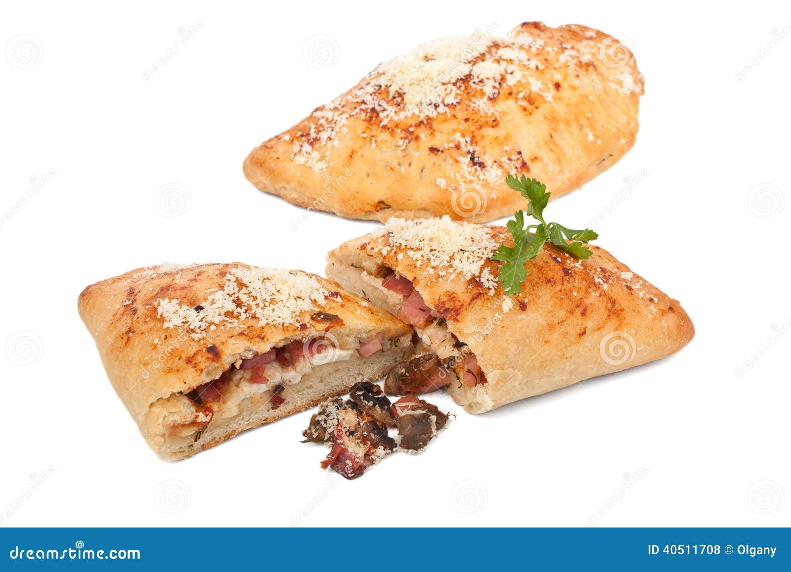 Calzone Pizza stock photo. Image of table, stuffed, meal - 40511708