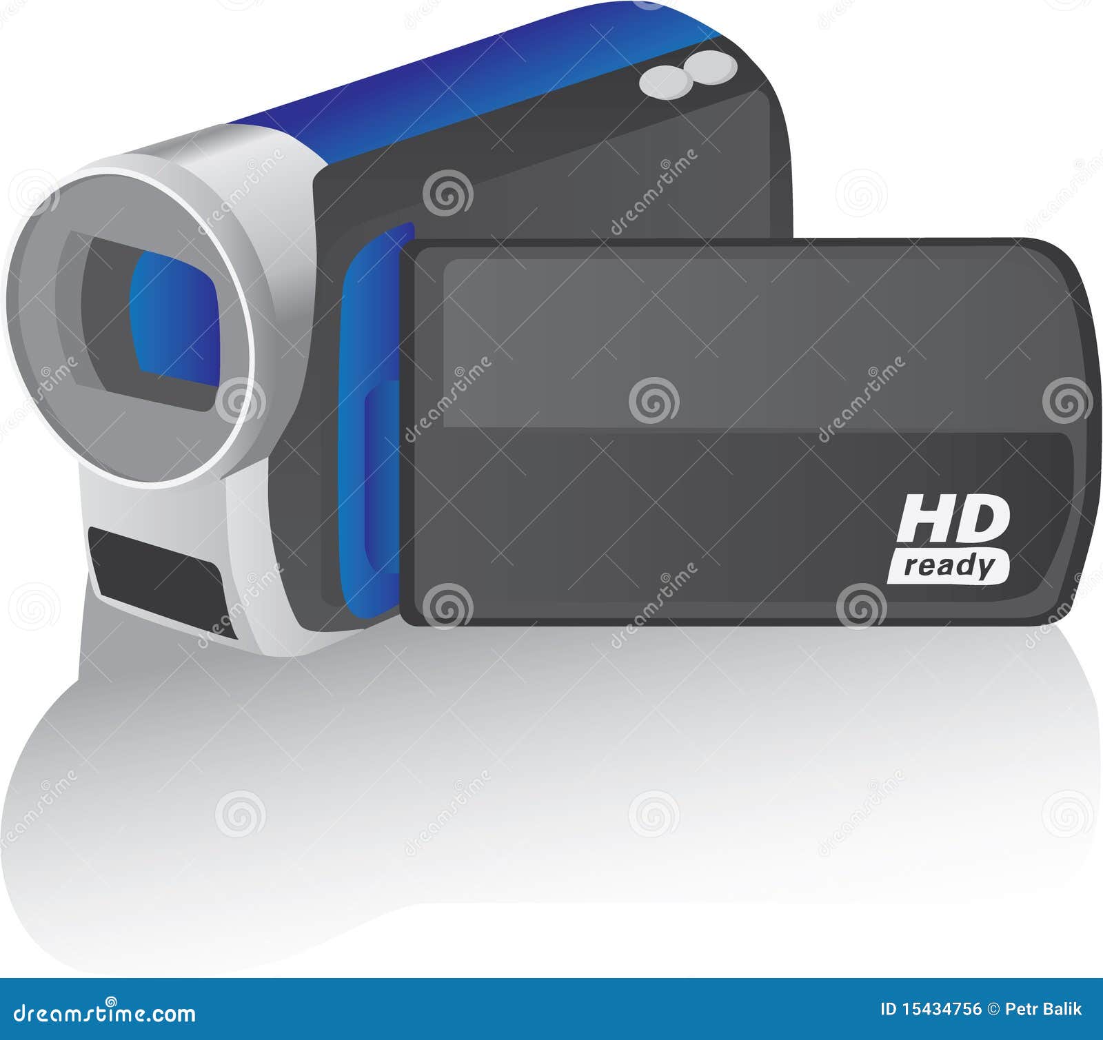 Caméscope Bleu De Hd De Vecteur Illustration Stock - Illustration of ...