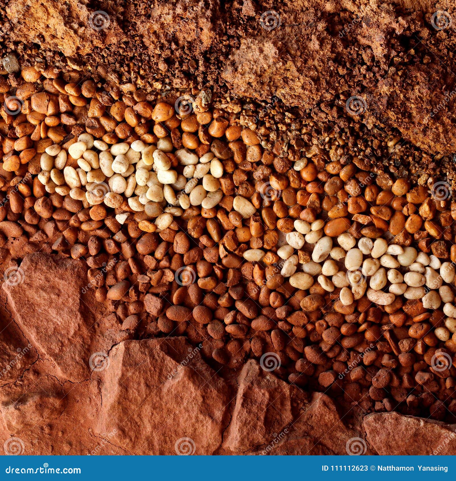 Camada De Solo Subterrânea, a Cor Do Solo E O La Do Solo Imagem de ...