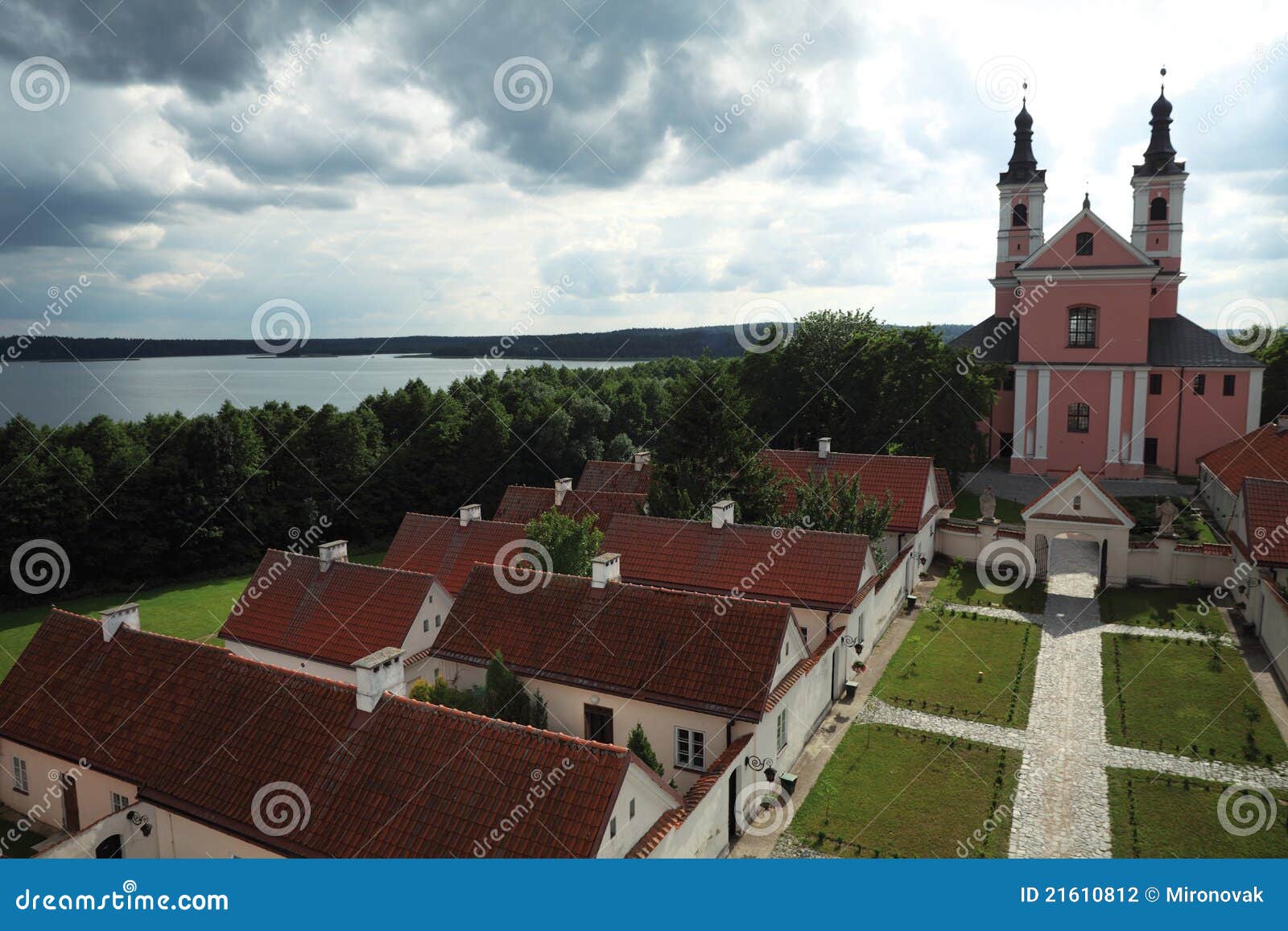 Camaldolian Monastery in Wigry Stock Photo - Image of hotel, monument ...
