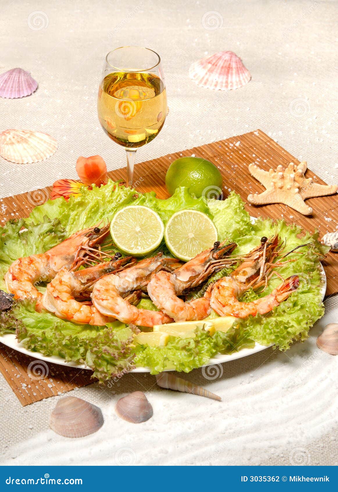 Camarón asado a la parilla foto de archivo. Imagen de comida - 3035362