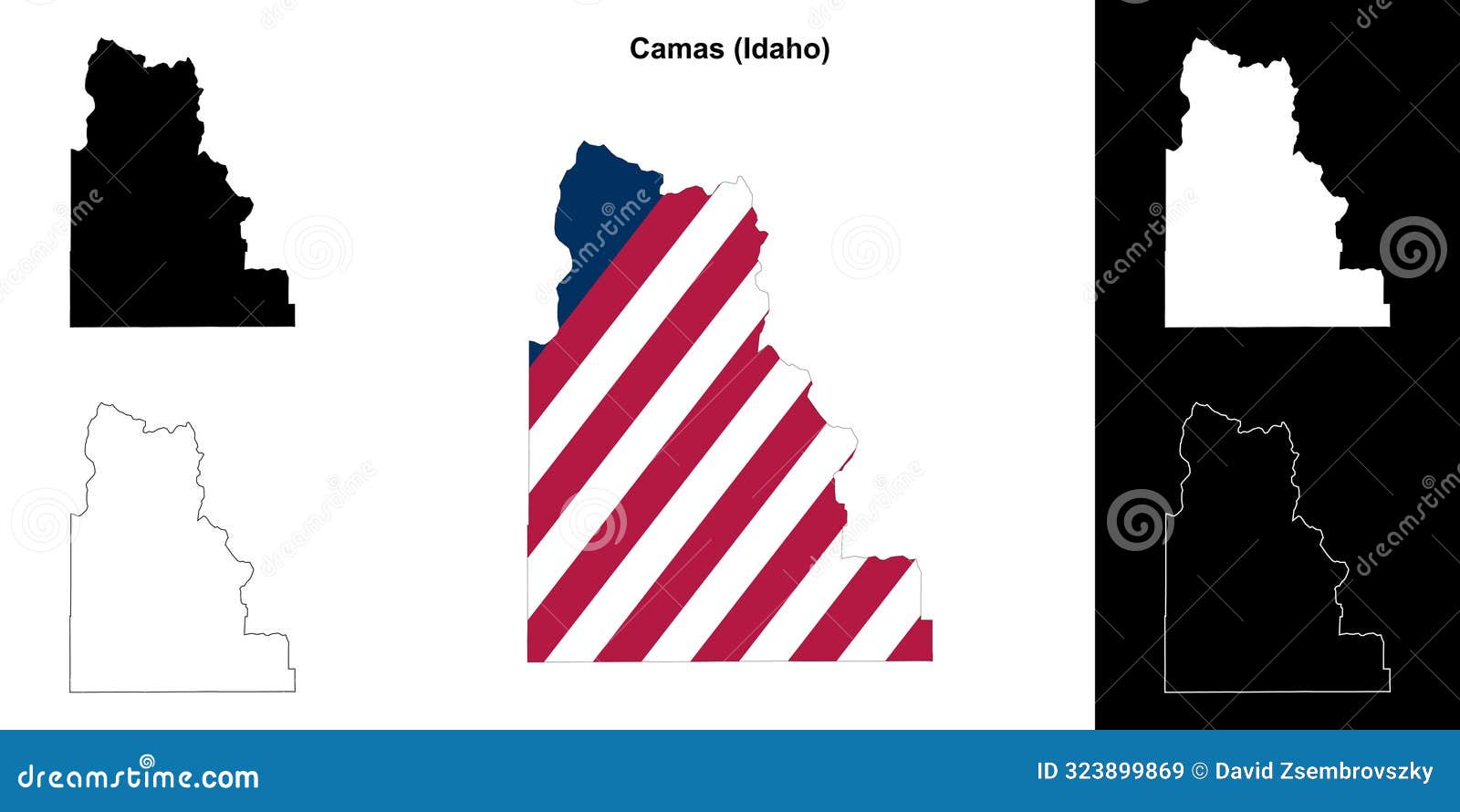 Camas outline map stock vector. Illustration of contour - 323899869