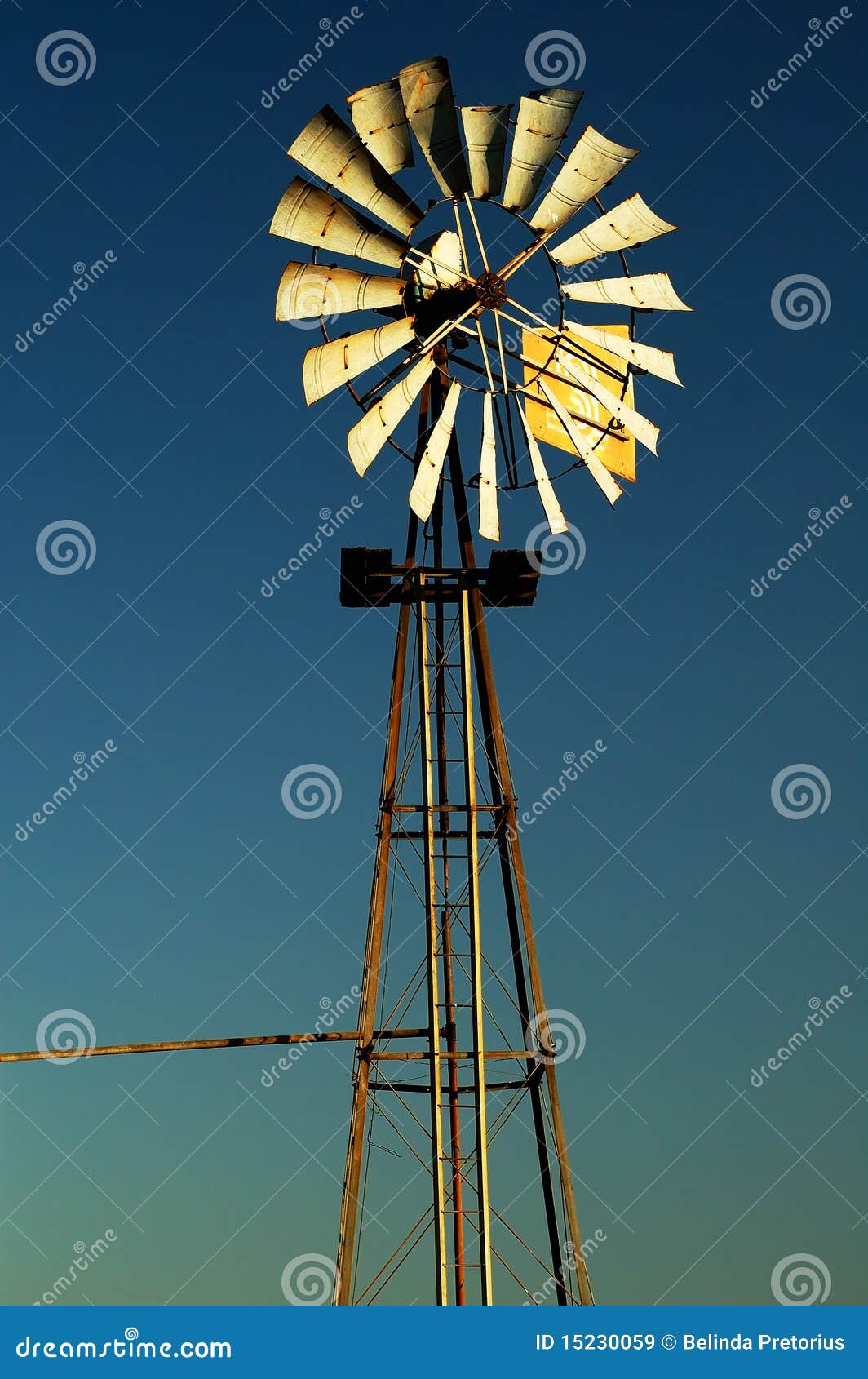 Cambered Plate Bladed Rotor Windpump Stock Image - Image of windmill ...