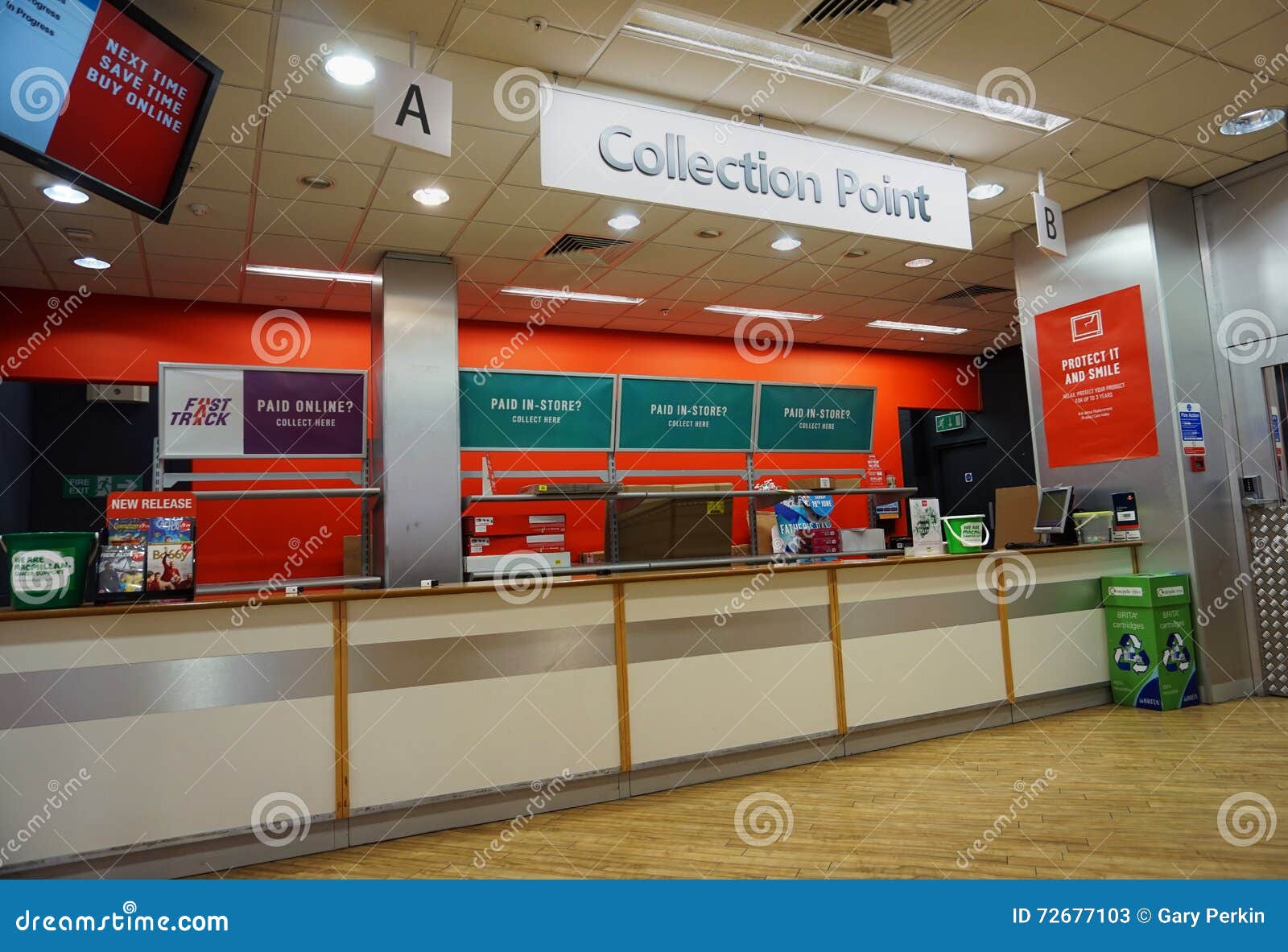 CAMBERLEY,ENGLAND, June 07 2016: Collection Point in Argos Editorial ...