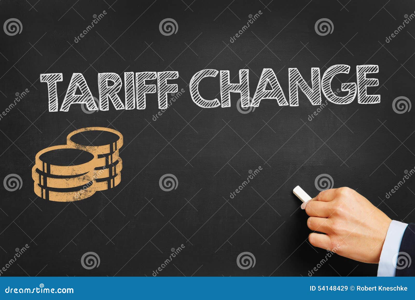 Cambiamento di tariffa immagine stock. Immagine di costi - 54148429