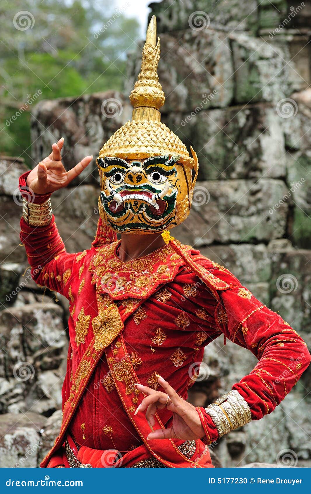 Cambodia; Angkor; Bayon Temple Stock Photo - Image of history, khmer ...