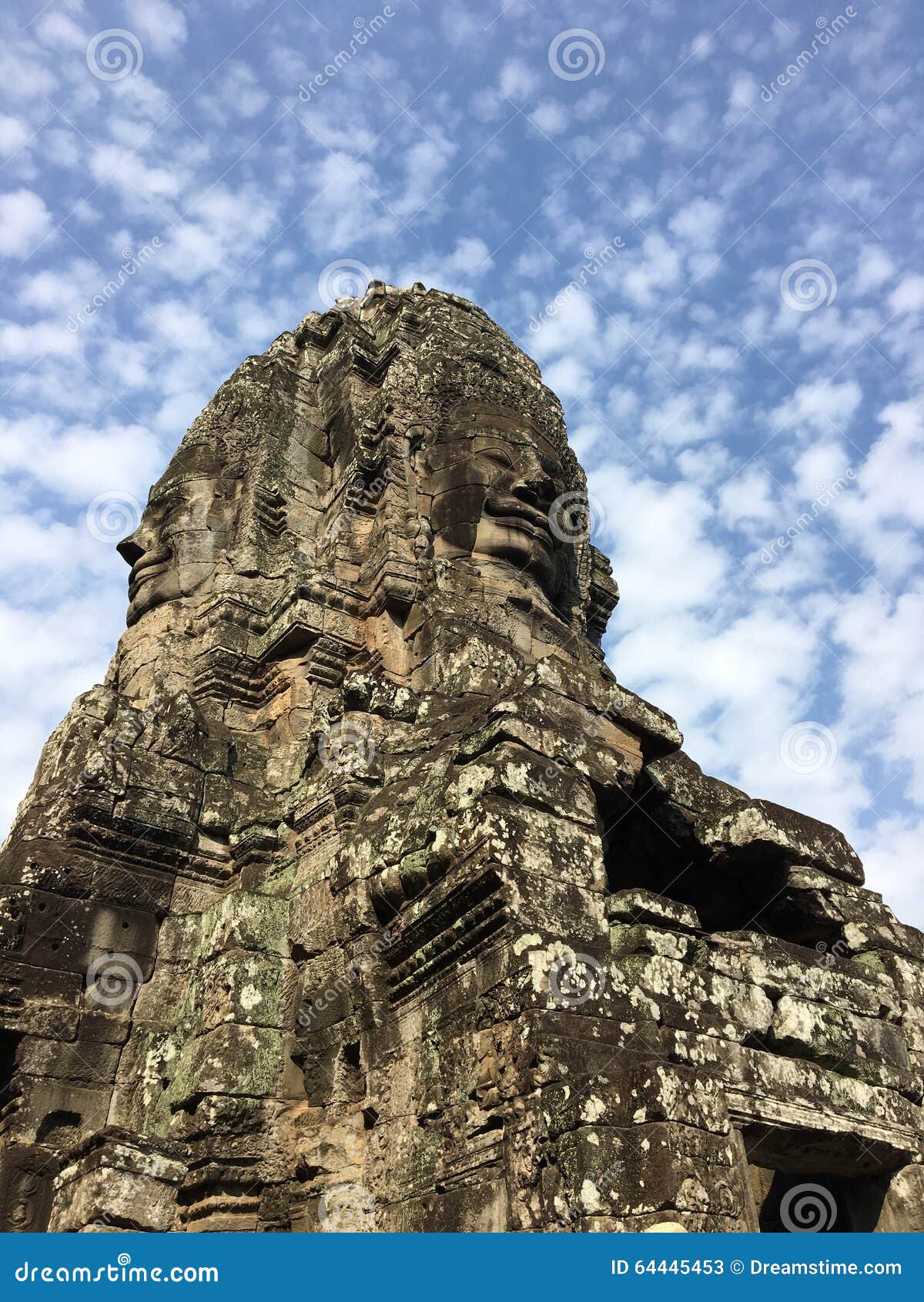 Cambodia Angkor smile stock image. Image of cambodian - 64445453