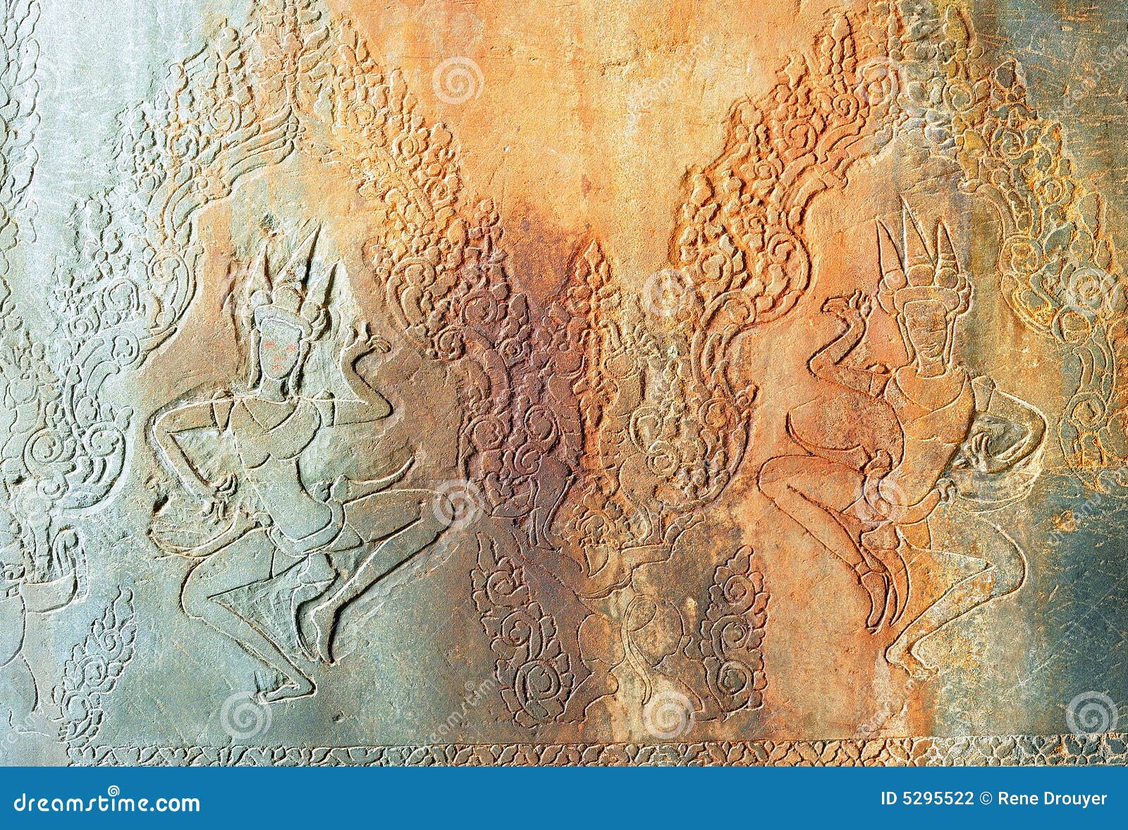 King Suryavarman II On His Throne Before The Procession At Angk Royalty ...