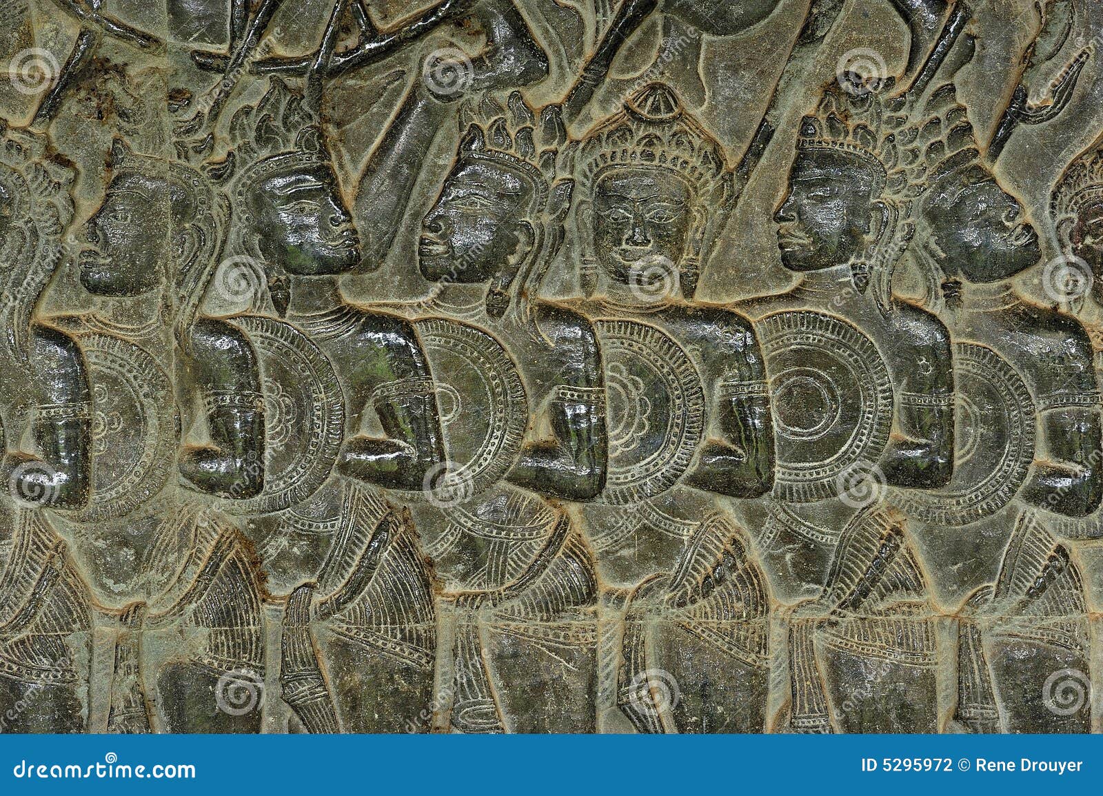 Cambodia; Angkor Wat; Bas Reliefs Stock Photo - Image of galleries ...