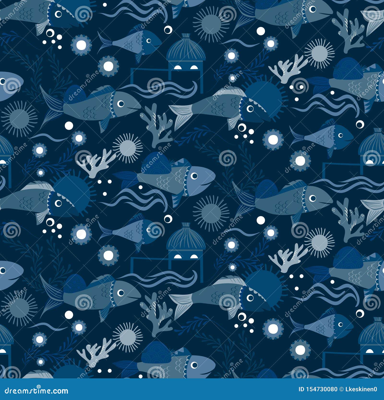 Cambodia Pattern Flat Color Design Stock Vector - Illustration of fish ...