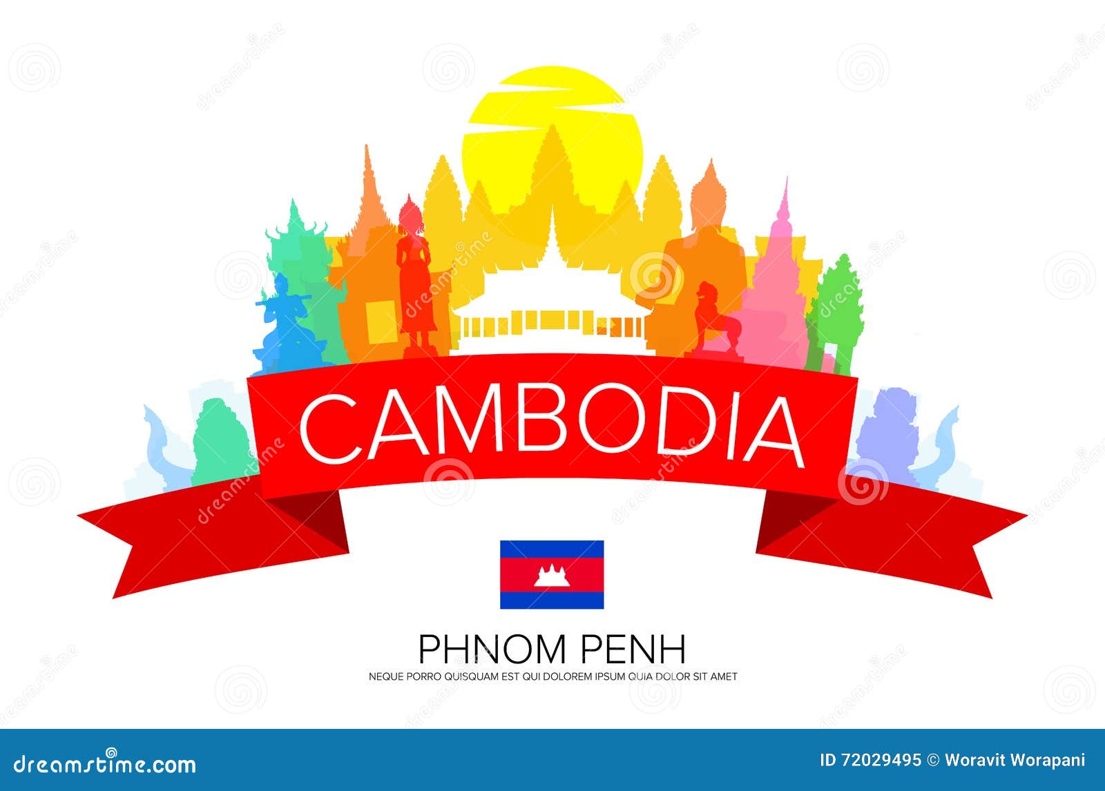 Phnom Penh Map. Detailed Map Of Phnom Penh City Poster With Streets ...